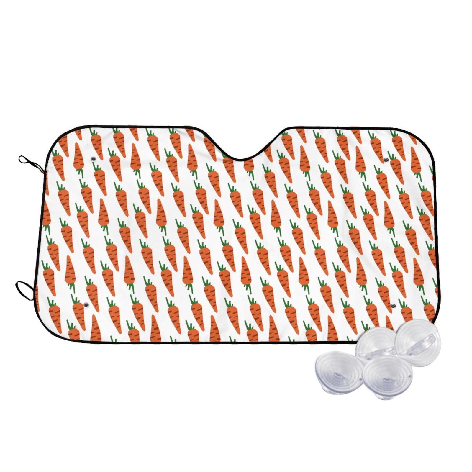 Haiem Carrot Car Windshield Sun Shade - Blocks UV Rays Sun Visor Protector, Sunshade to Keep ...
