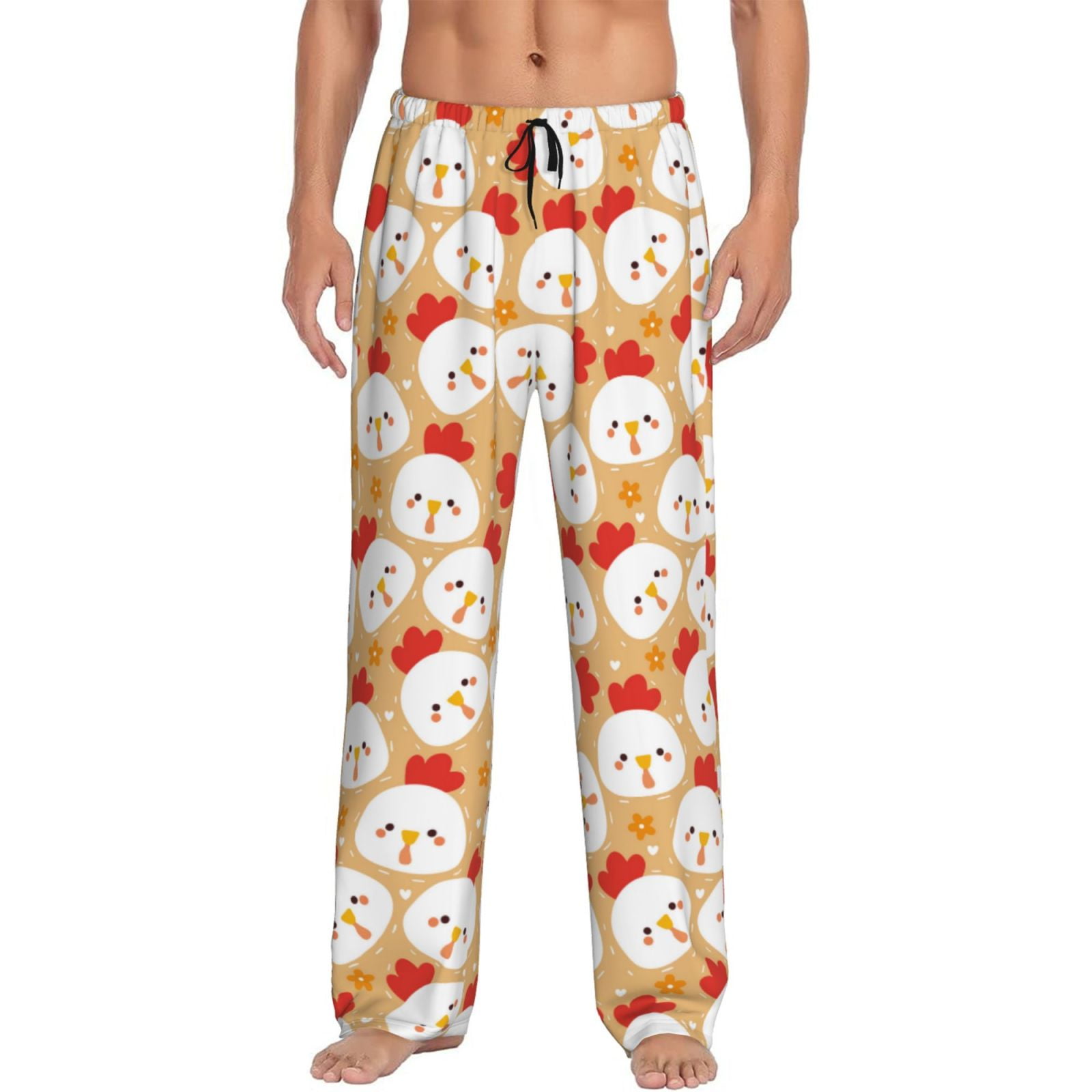 Haiem Cartoon Chicken Men's Pajama Pants Ultra Lightweight Pjs Bottoms ...