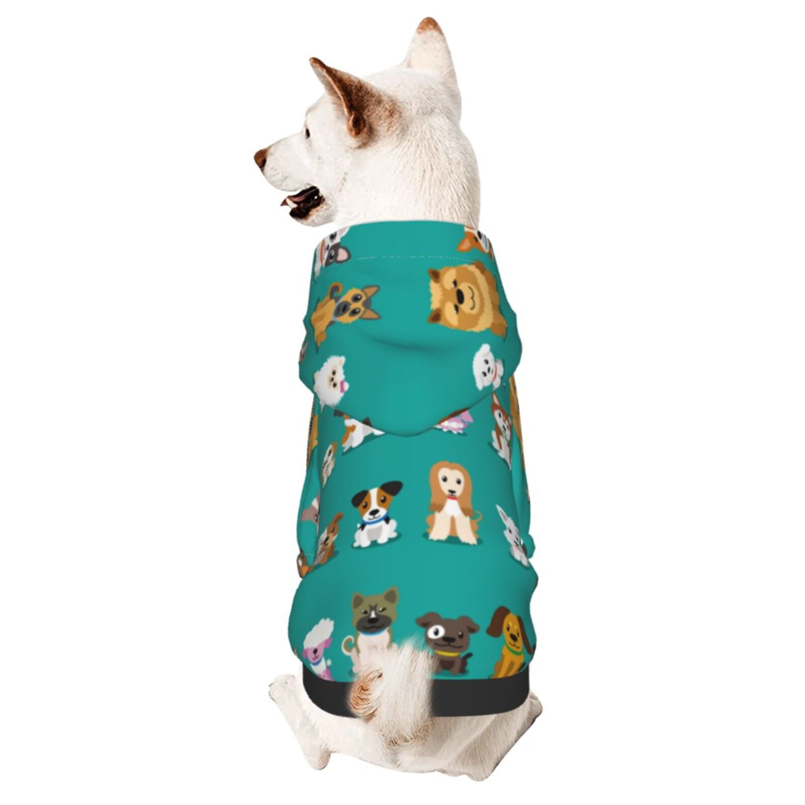 Haiem Cartoon Dogs for Winter Dog Hoodie Sweatshirts with Pockets Warm ...