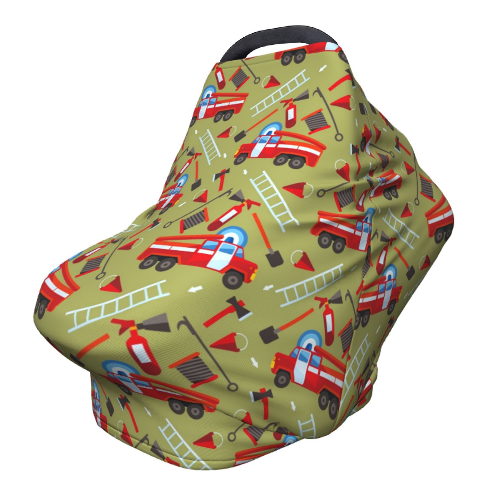 Haiem Cartoon Fire Truck Baby Nursing Cover & Nursing Poncho - Multi ...