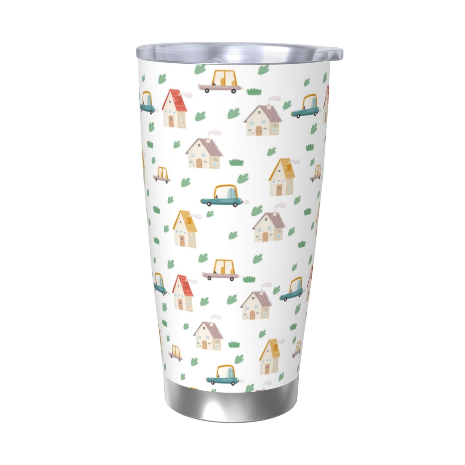 Haiem Cartoon House Printed 20oz Straight Skinny Car Cups With ...