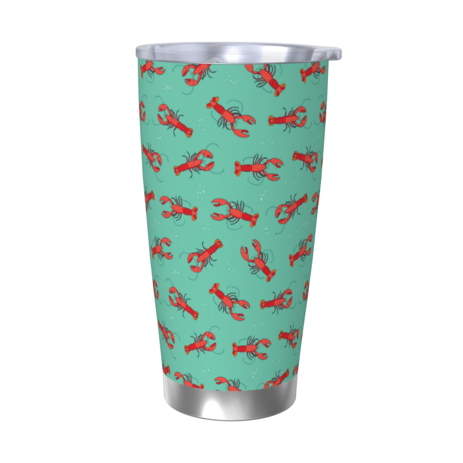 Haiem Cartoon Lobsters 4 Printed 20oz Straight Skinny Car Cups With ...