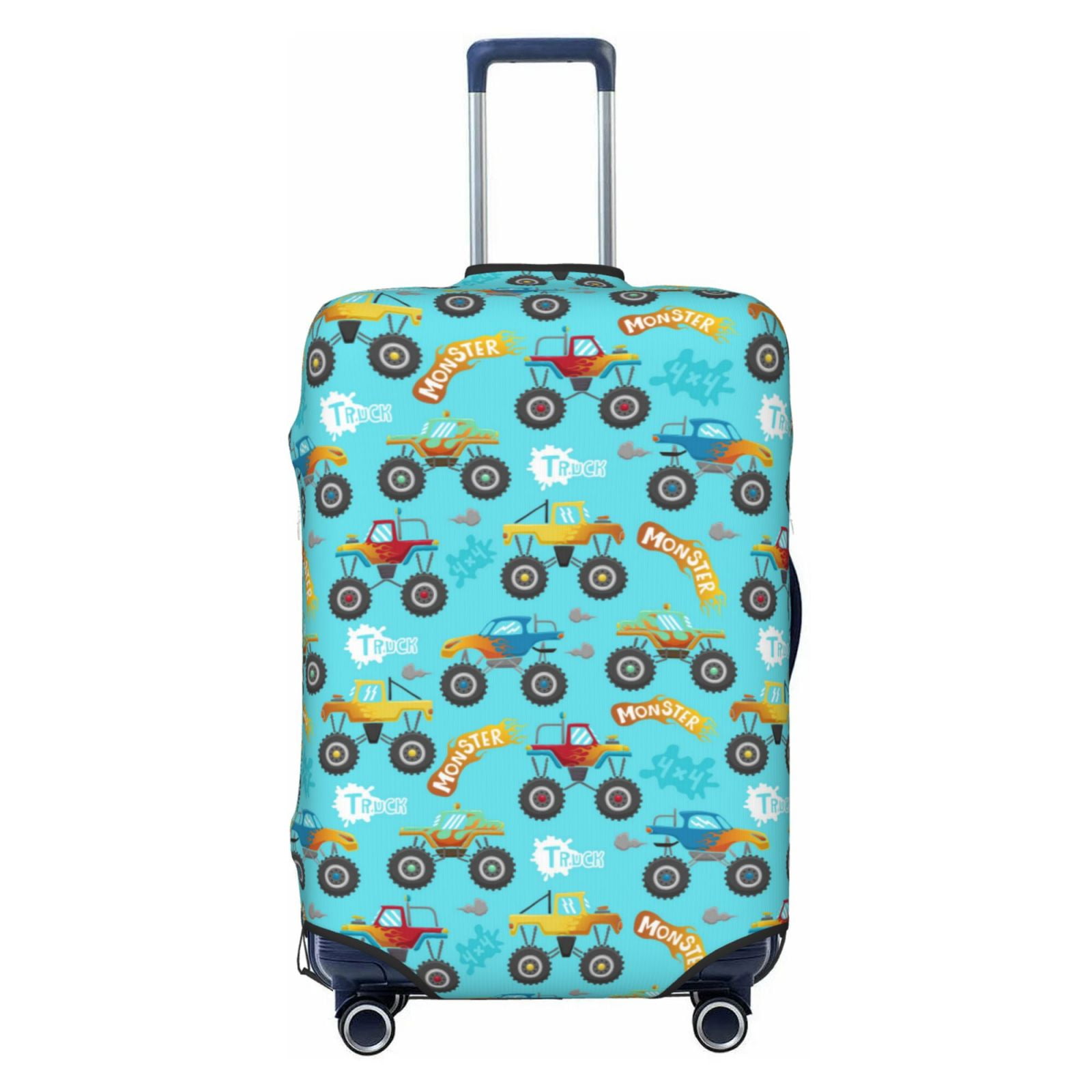 Haiem Cartoon Monster Truck Luggage Cover Printed Suitcase Covers for ...