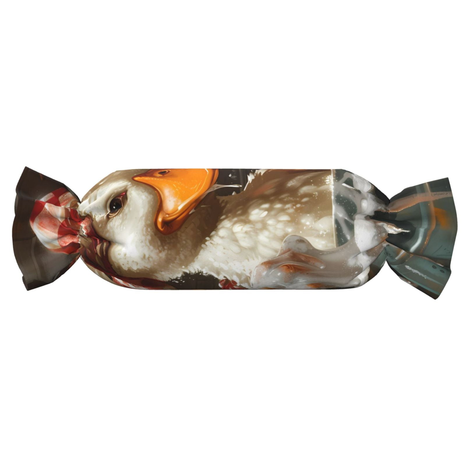Haiem Cartoon Scottish Duck for Round Cervical Roll Cylinder Bolster ...