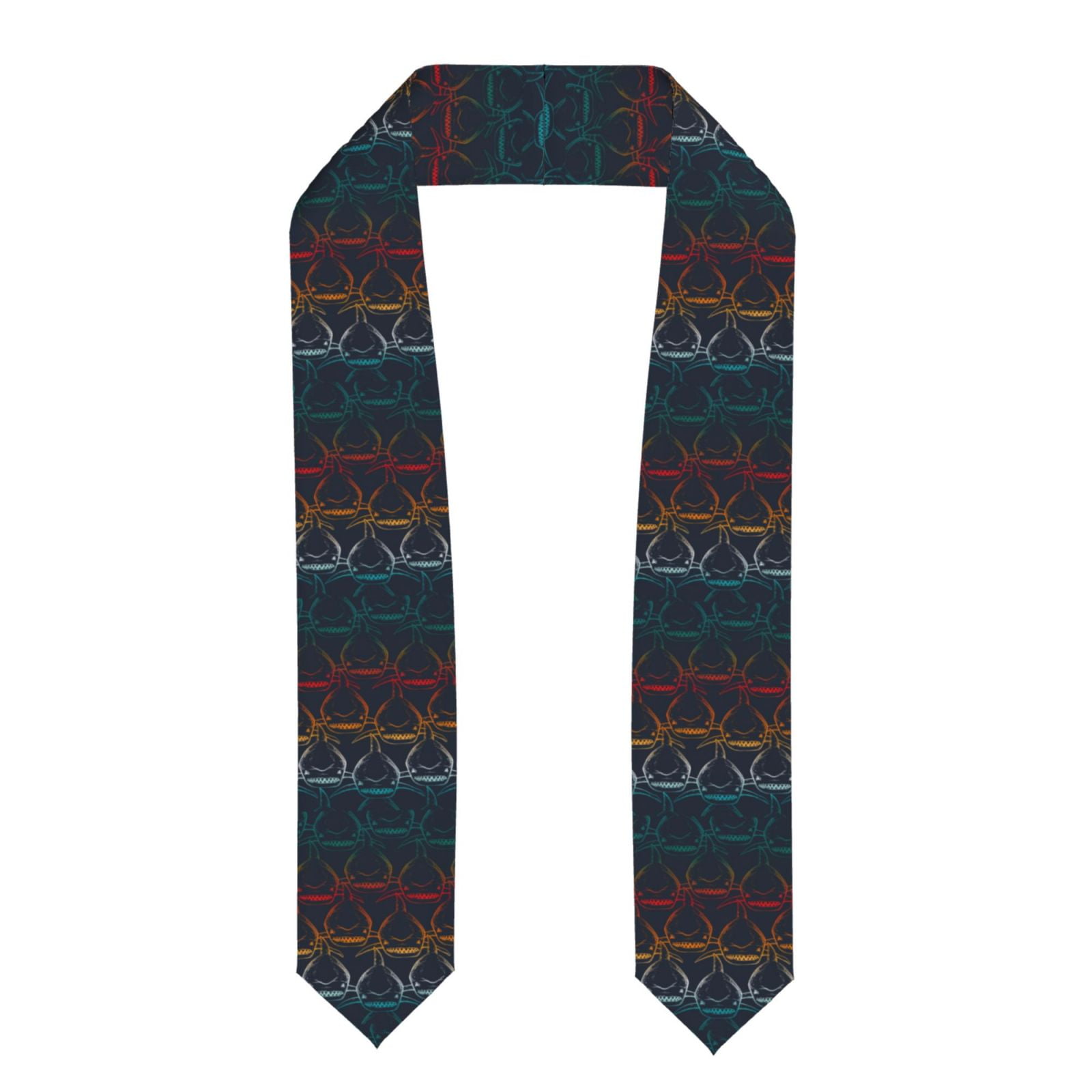Haiem Cartoon Sharks Pattern Graduation Stole 2024 | Premium Satin Sash ...