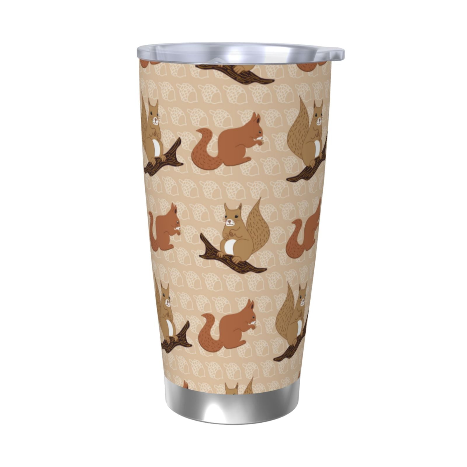 Haiem Cartoon Squirrel Printed 20oz Straight Skinny Car Cups With ...