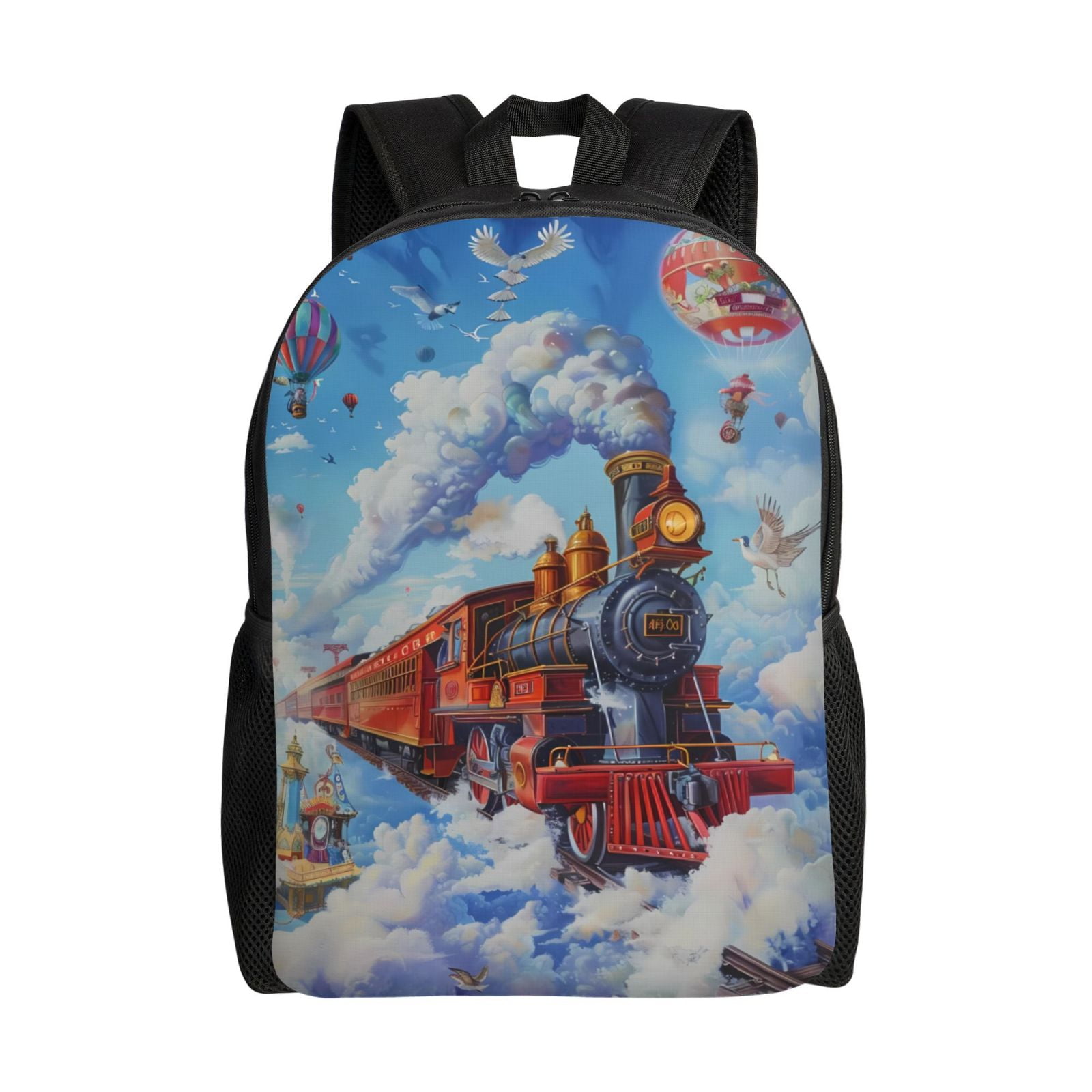 Haiem Cartoon Train Hot Air Balloon Backpack - Stylish and Durable 15 ...