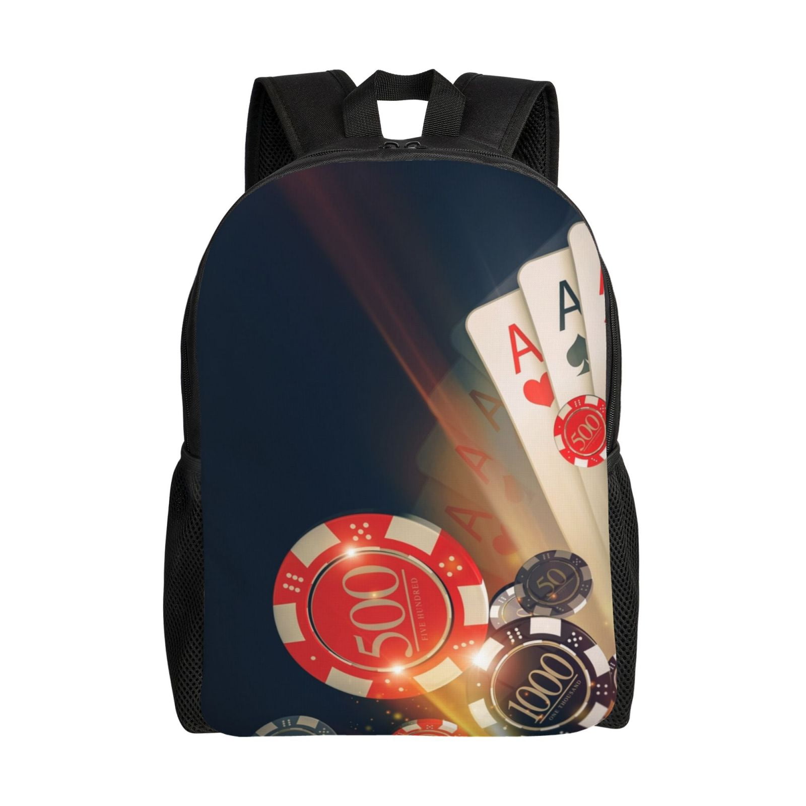 Haiem Casino Poker Chips Backpack - Stylish and Durable 15-inch Laptop ...