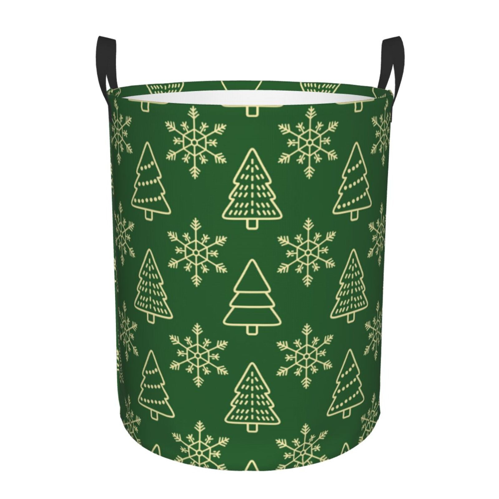 Haiem Christmas (2) Leather Dirty Clothes Laundry Basket,Sturdy ...