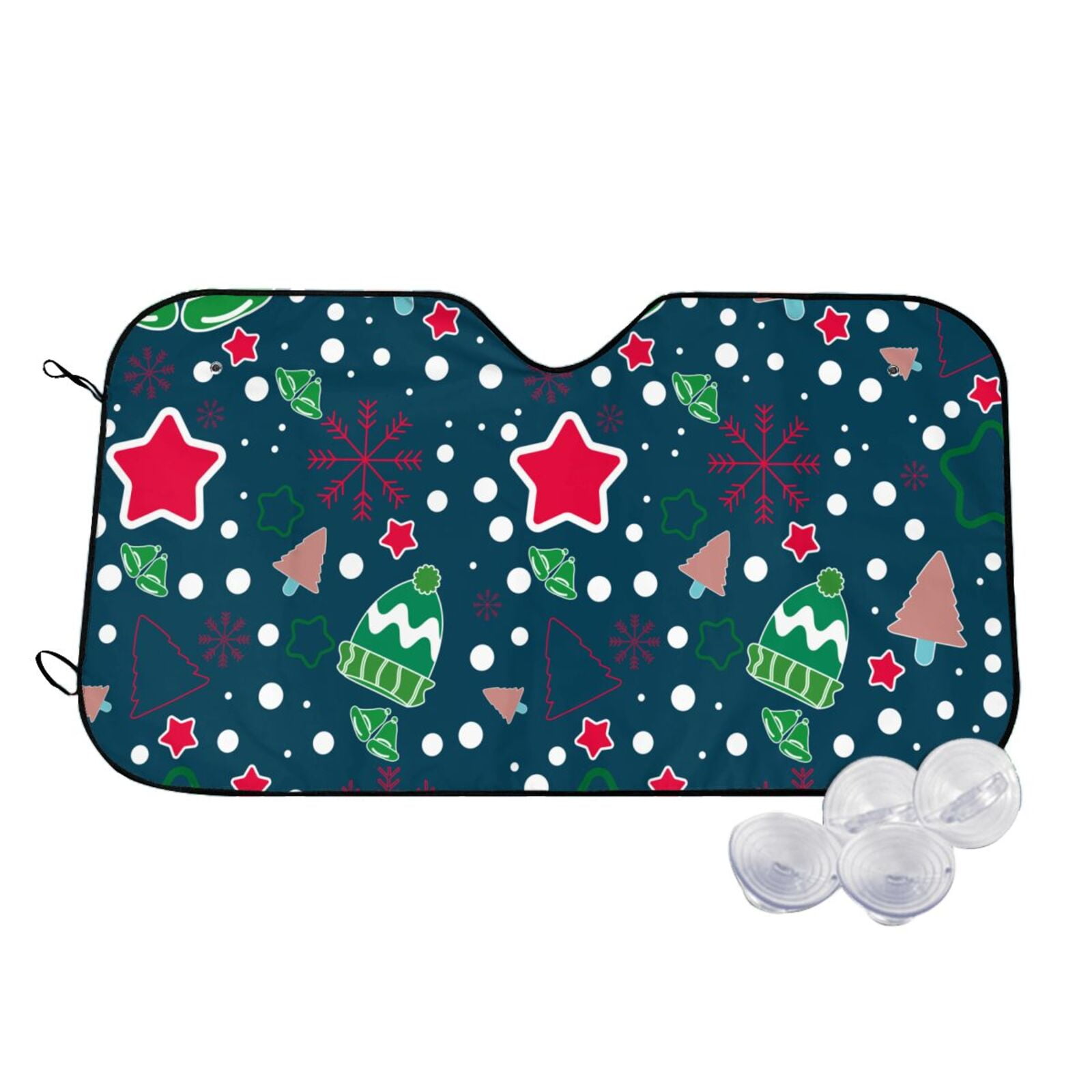 Haiem Christmas Car Windshield Sun Shade - Blocks UV Rays Sun Visor ...