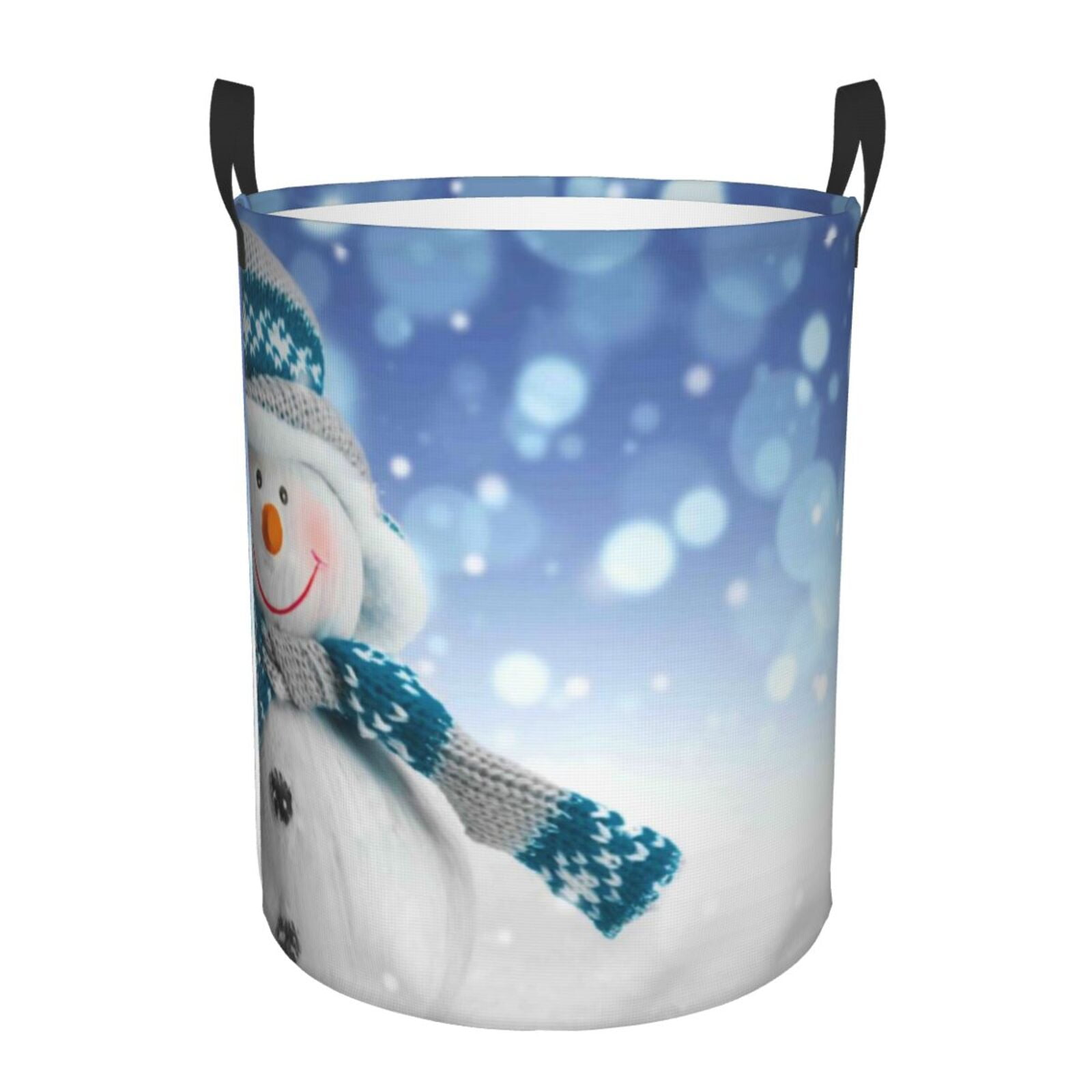 Haiem Christmas Snowman In The Snow Leather Dirty Clothes Laundry ...