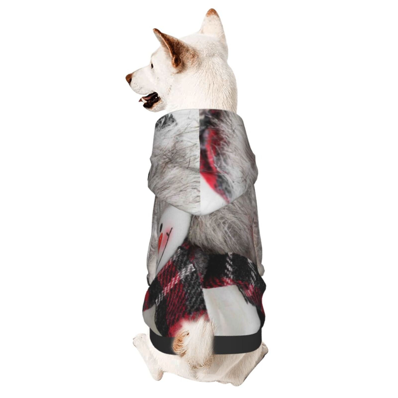 Haiem Christmas Snowman With Hat for Winter Dog Hoodie Sweatshirts with ...