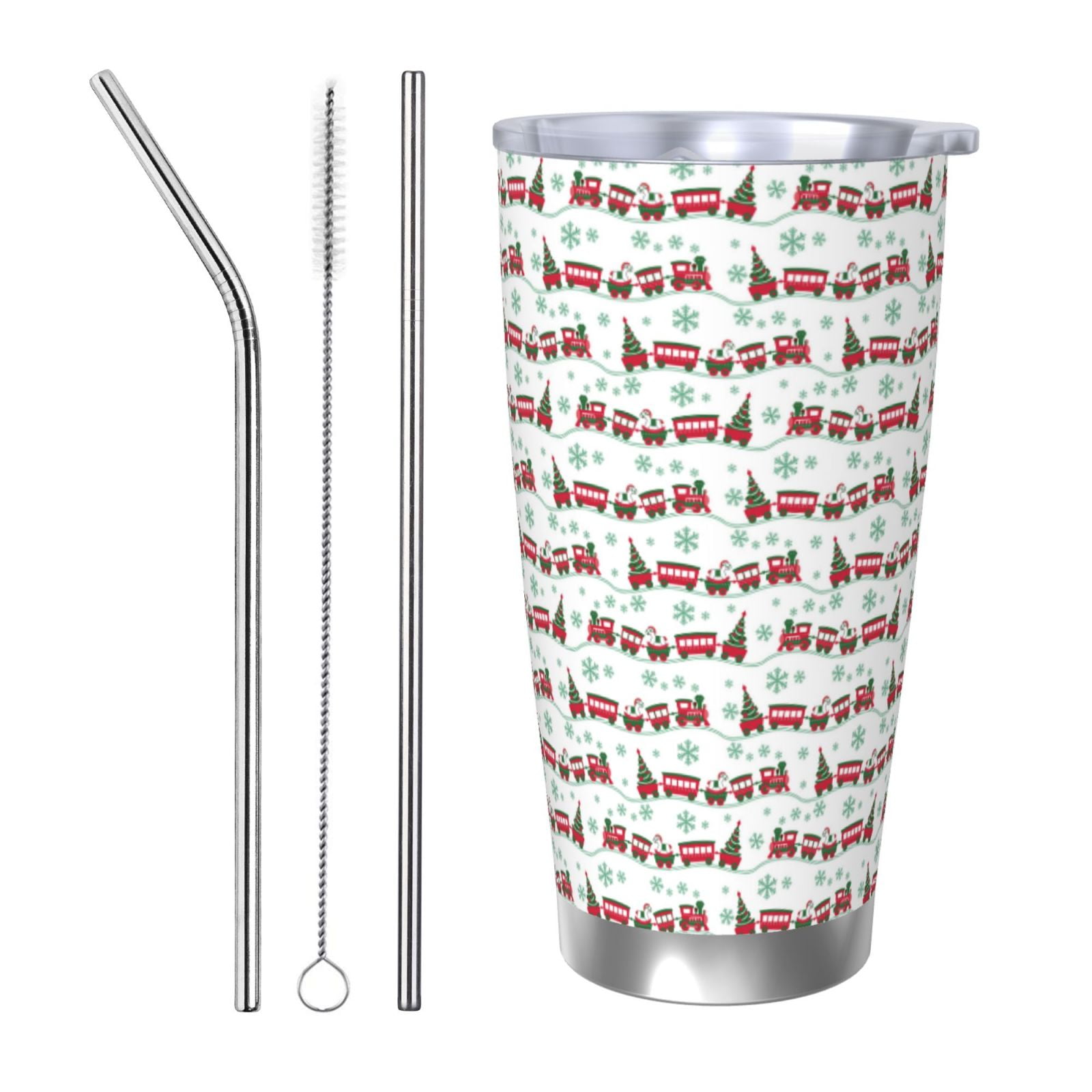 Haiem Christmas Train Printed 20oz Straight Skinny Car Cups With ...