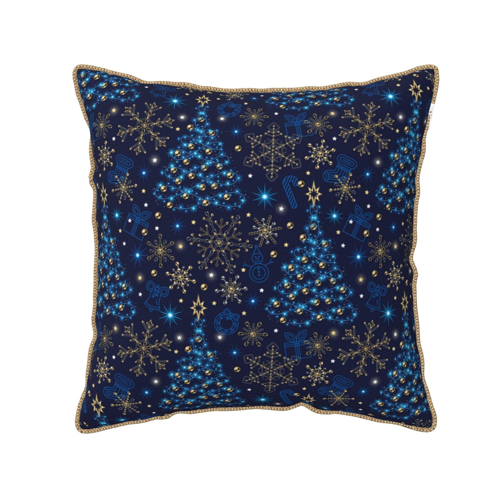 Haiem Christmas Tree Print Velvet Soft Solid Decorative Square Throw ...