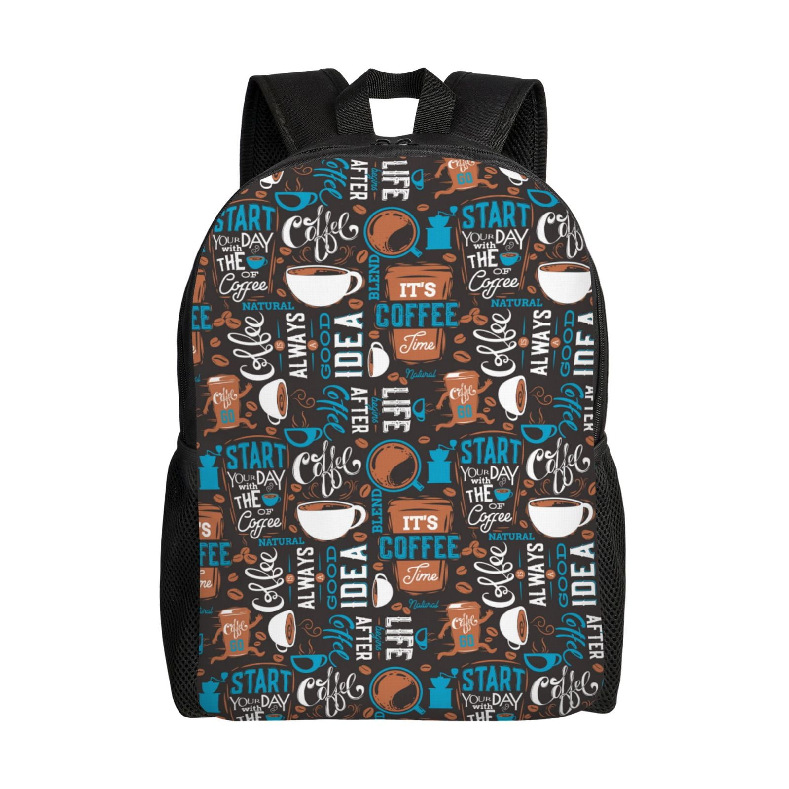 Haiem Coffee Lover Print Backpack - Stylish and Durable 15-inch Laptop ...