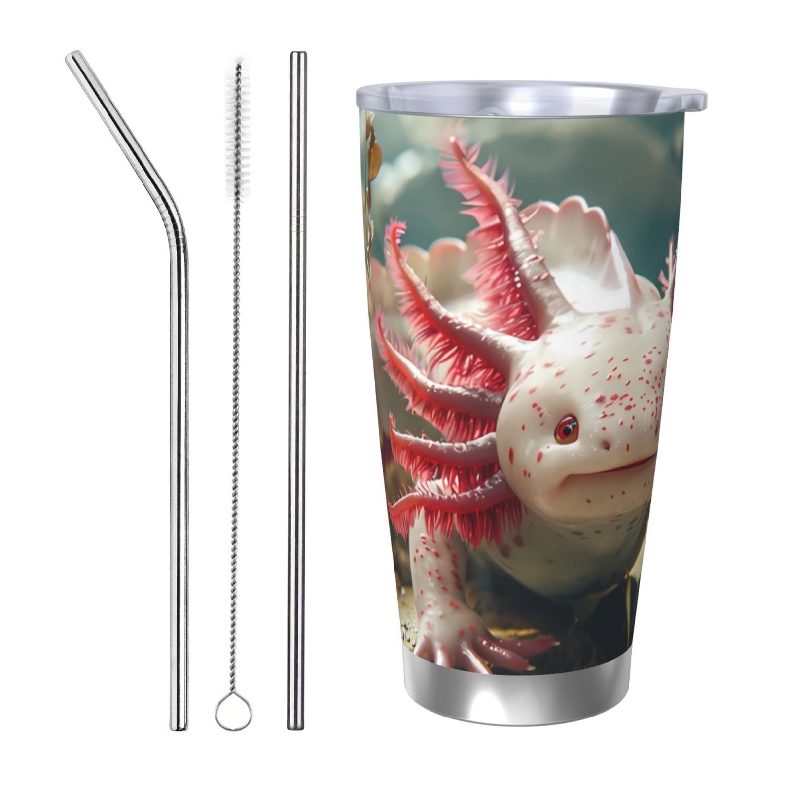 Haiem Colorful Axolotl Underwater Printed 20oz Straight Skinny Car Cups ...