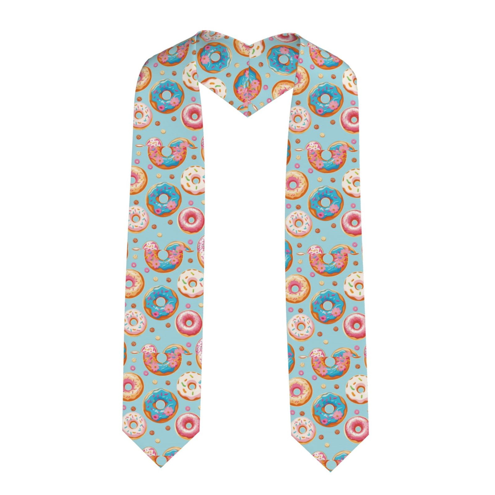 Haiem Colorful Donut Pattern Graduation Stole 2024 | Premium Satin Sash ...