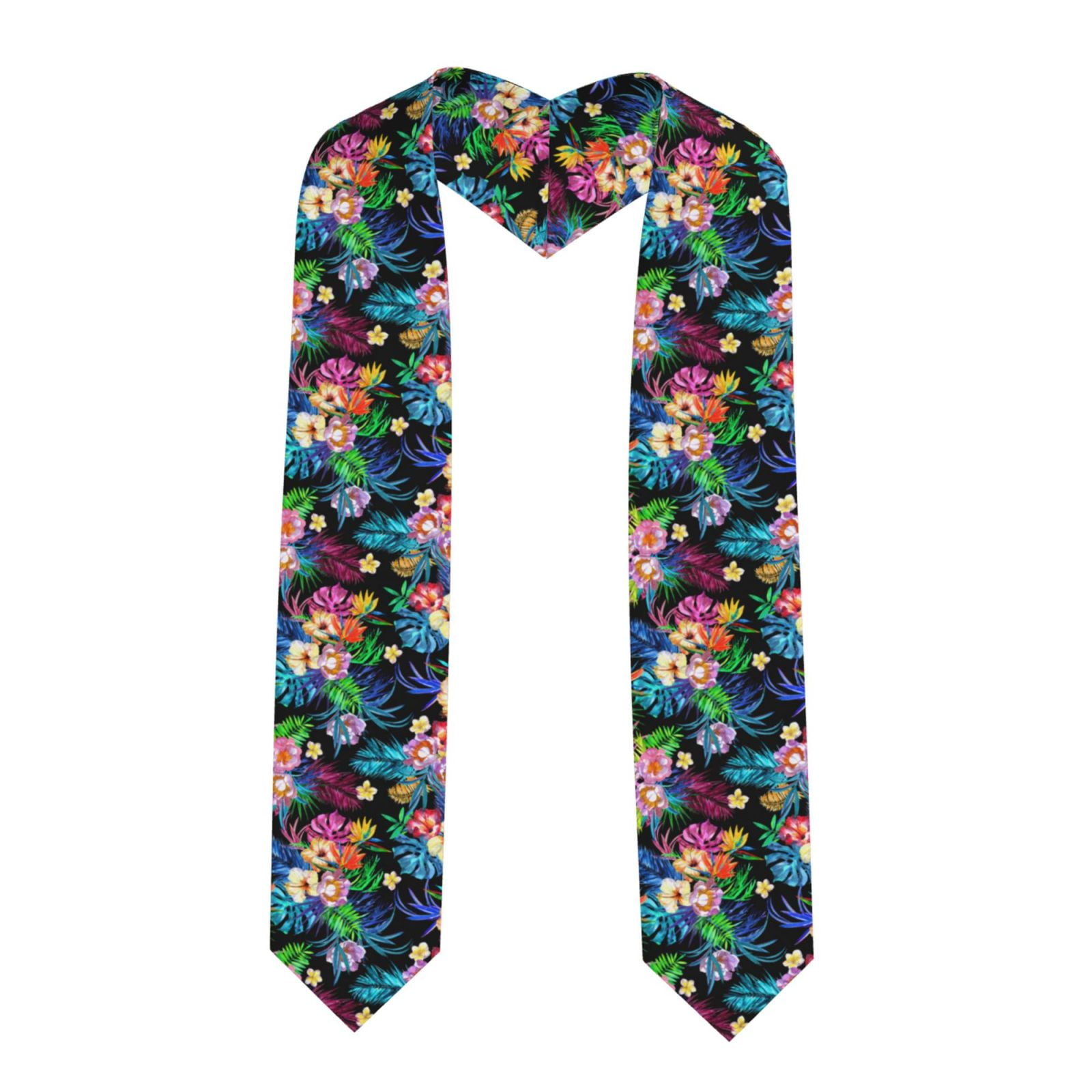 Haiem Colorful Flowers Pattern Graduation Stole 2024 | Premium Satin ...