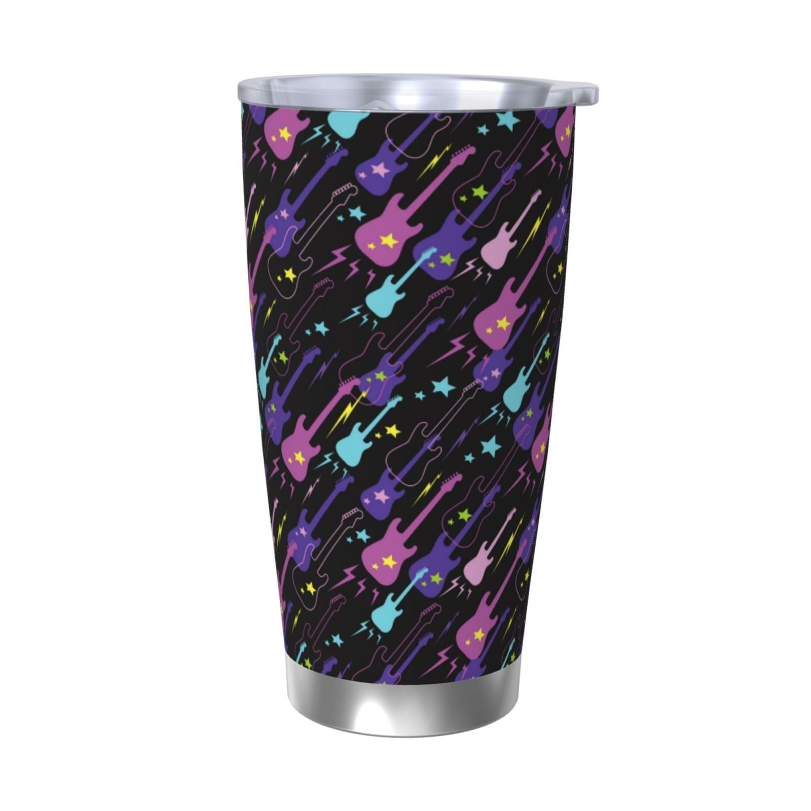 Haiem Colorful Guitar Printed 20oz Straight Skinny Car Cups With ...