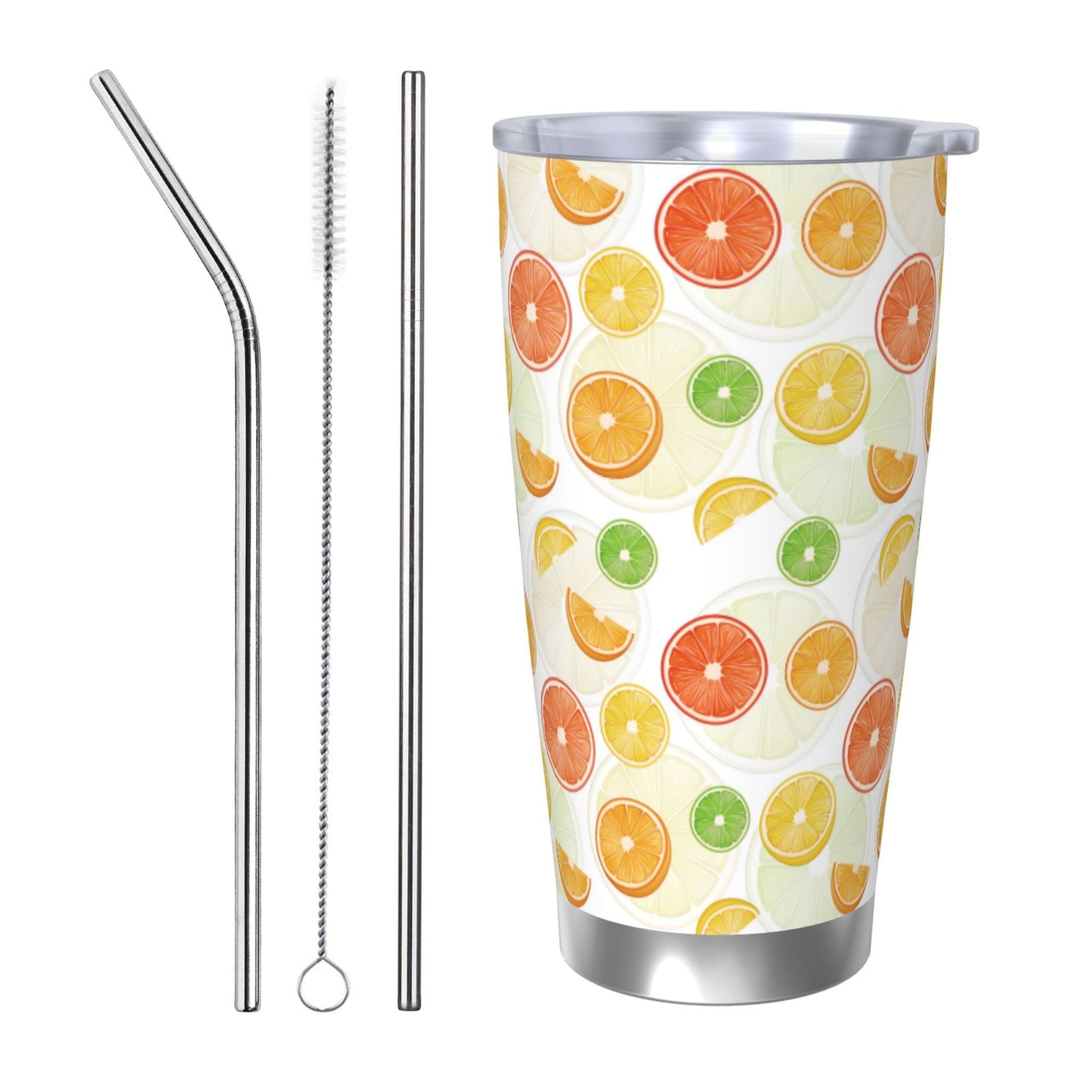 Haiem Colorful Lemons Printed 20oz Straight Skinny Car Cups With ...