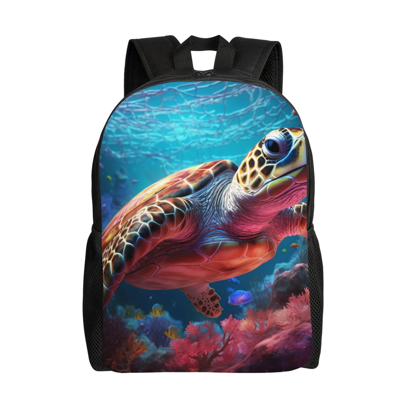 Haiem Colorful Ocean Sea Turtle Backpack - Stylish and Durable 15-inch ...