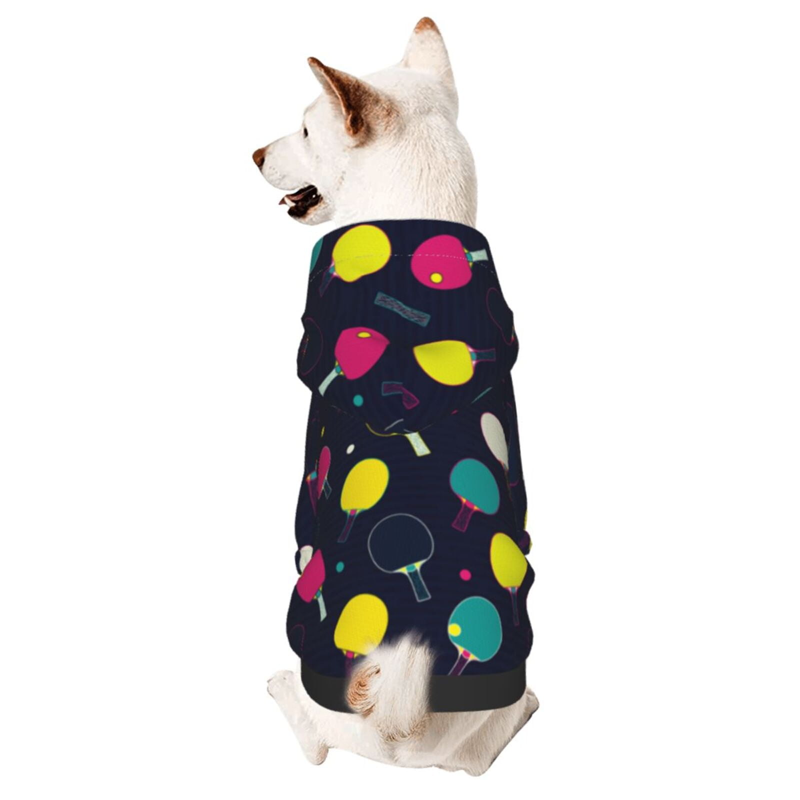 Haiem Colorful Ping Pong Rackets for Winter Dog Hoodie Sweatshirts with ...