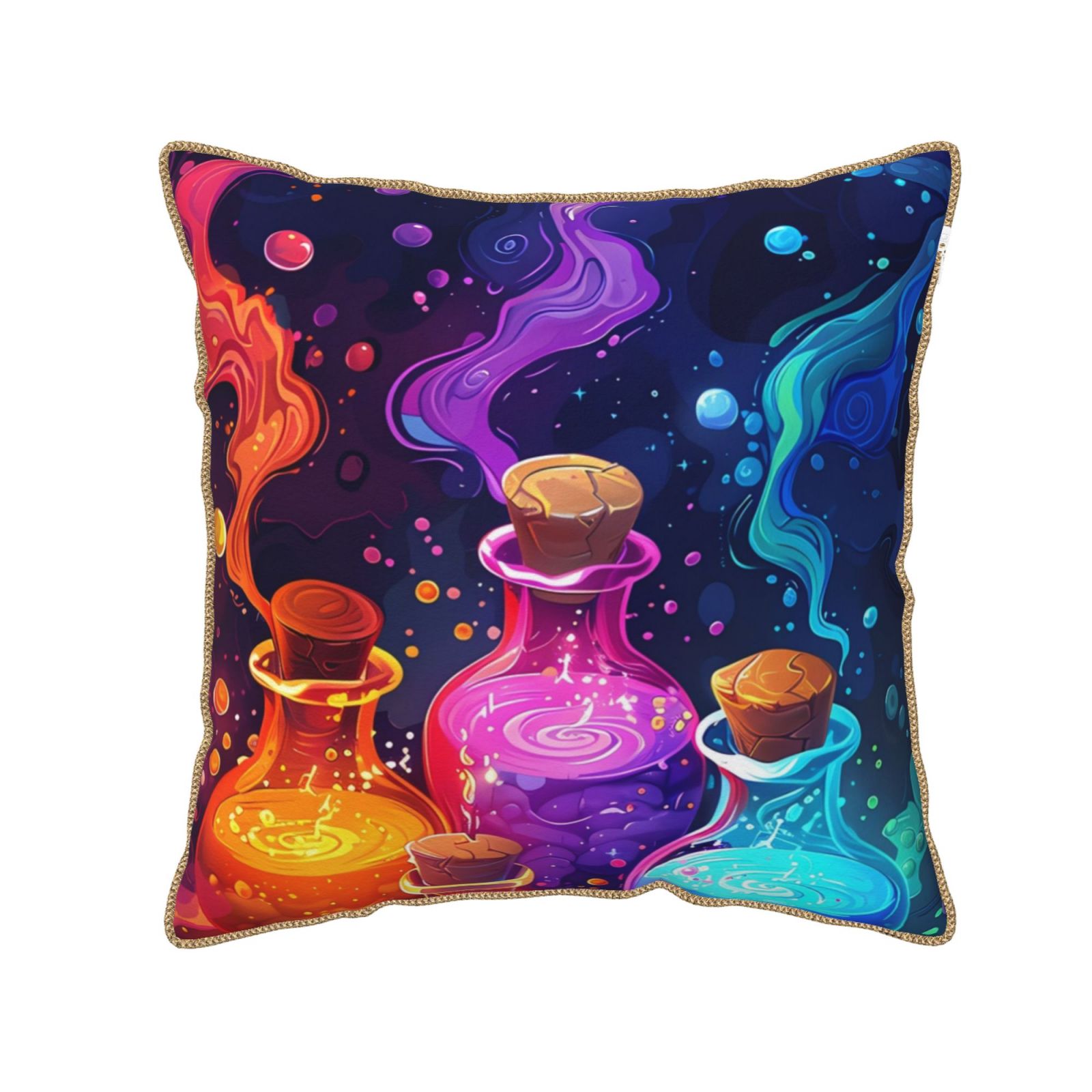 Haiem Colorful Potion Bottles Magic Print Velvet Soft Solid Decorative ...