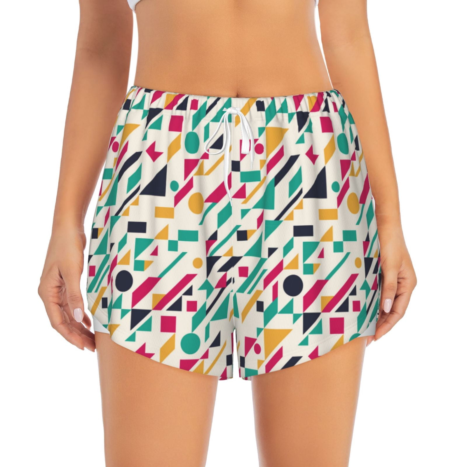 Haiem Colorful Spots Women's 2 in 1 Running Shorts - Lightweight ...