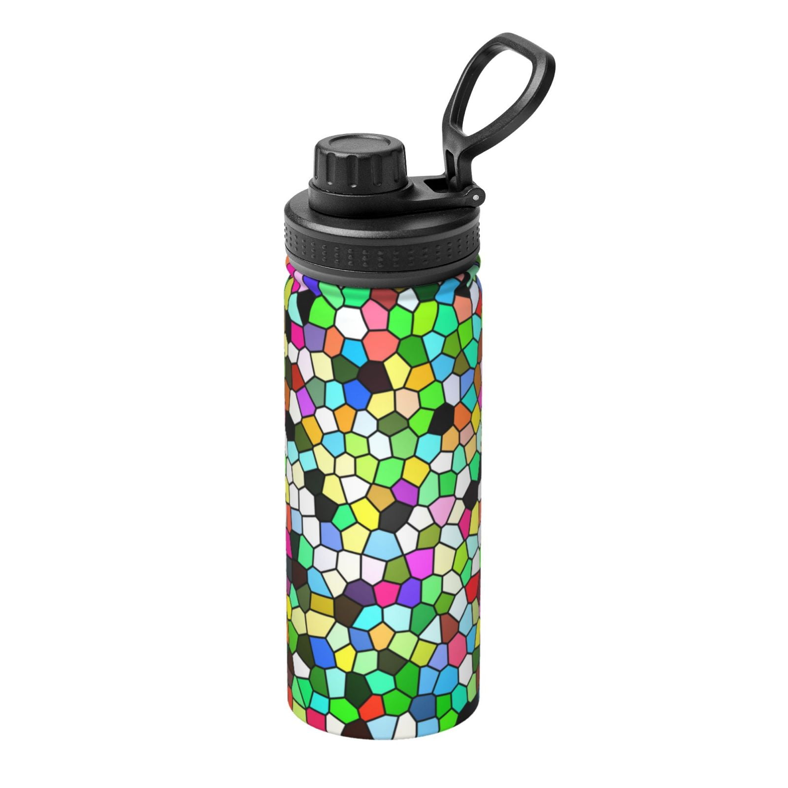 Haiem Colorful Tie Dye Stained Glass Printed Sports Insulated Kettle ...
