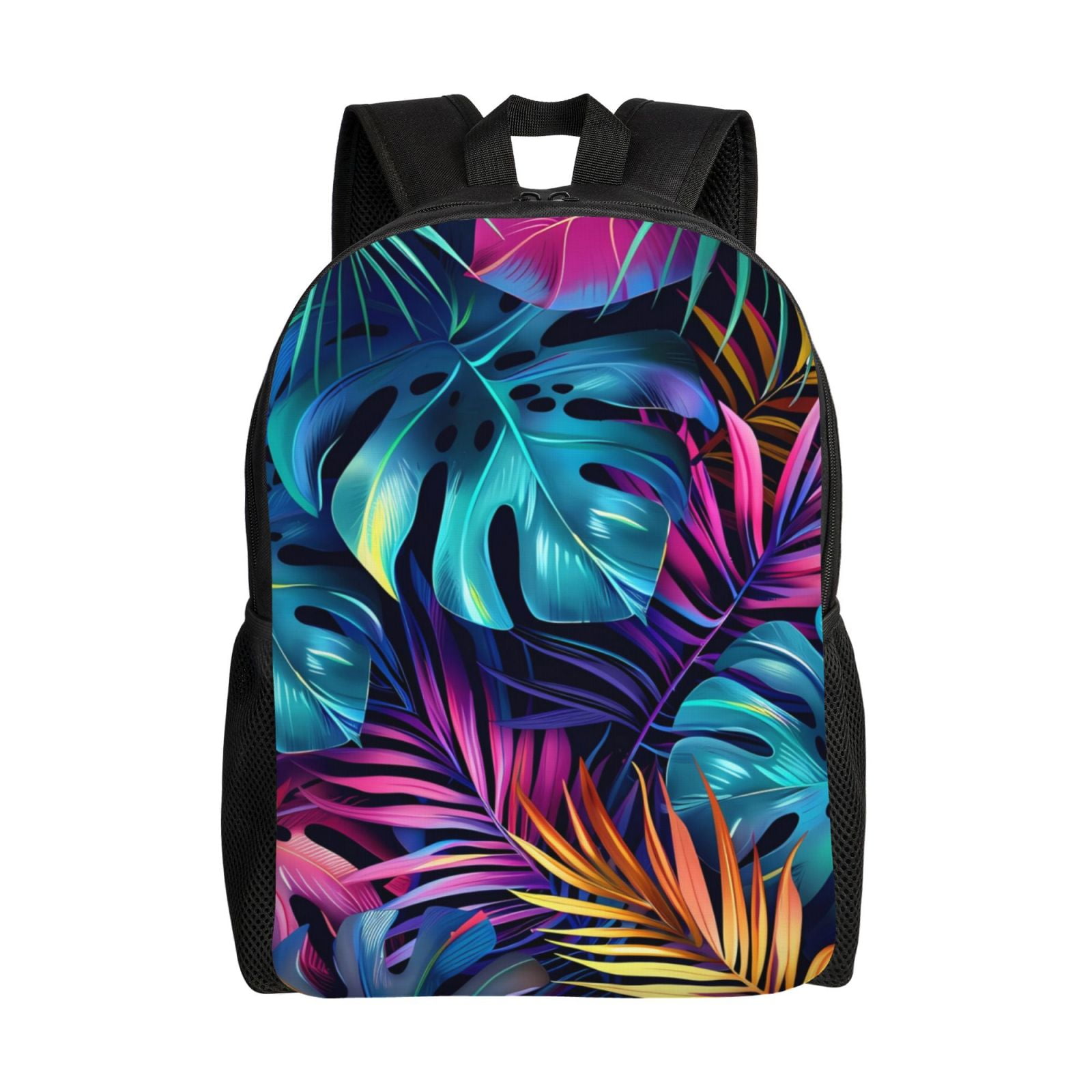 Haiem Colorful Tropical Leaves Backpack - Stylish and Durable 15-inch ...