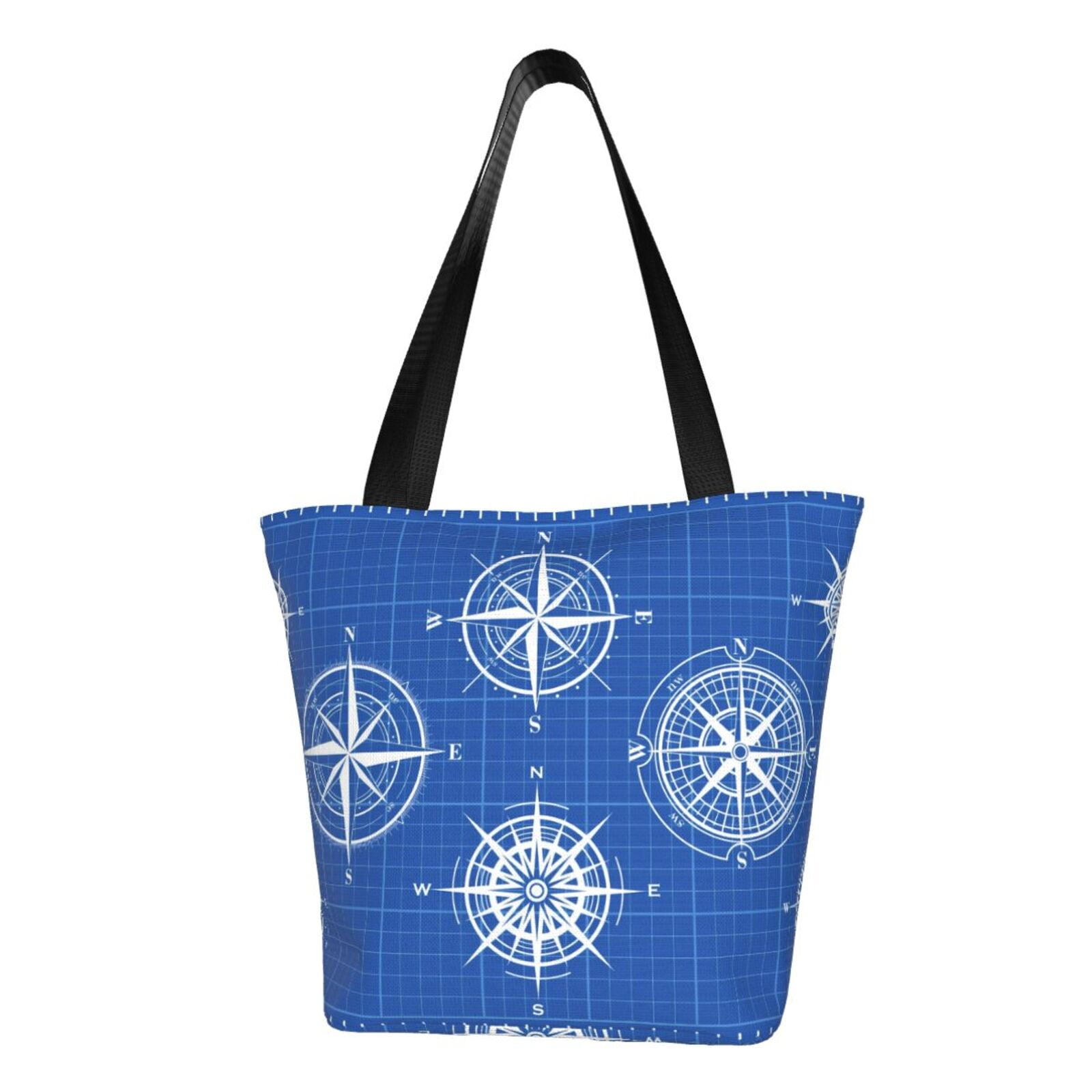 Haiem Compass Pattern Shoulder Bag - Durable and Spacious Tote Bag ...