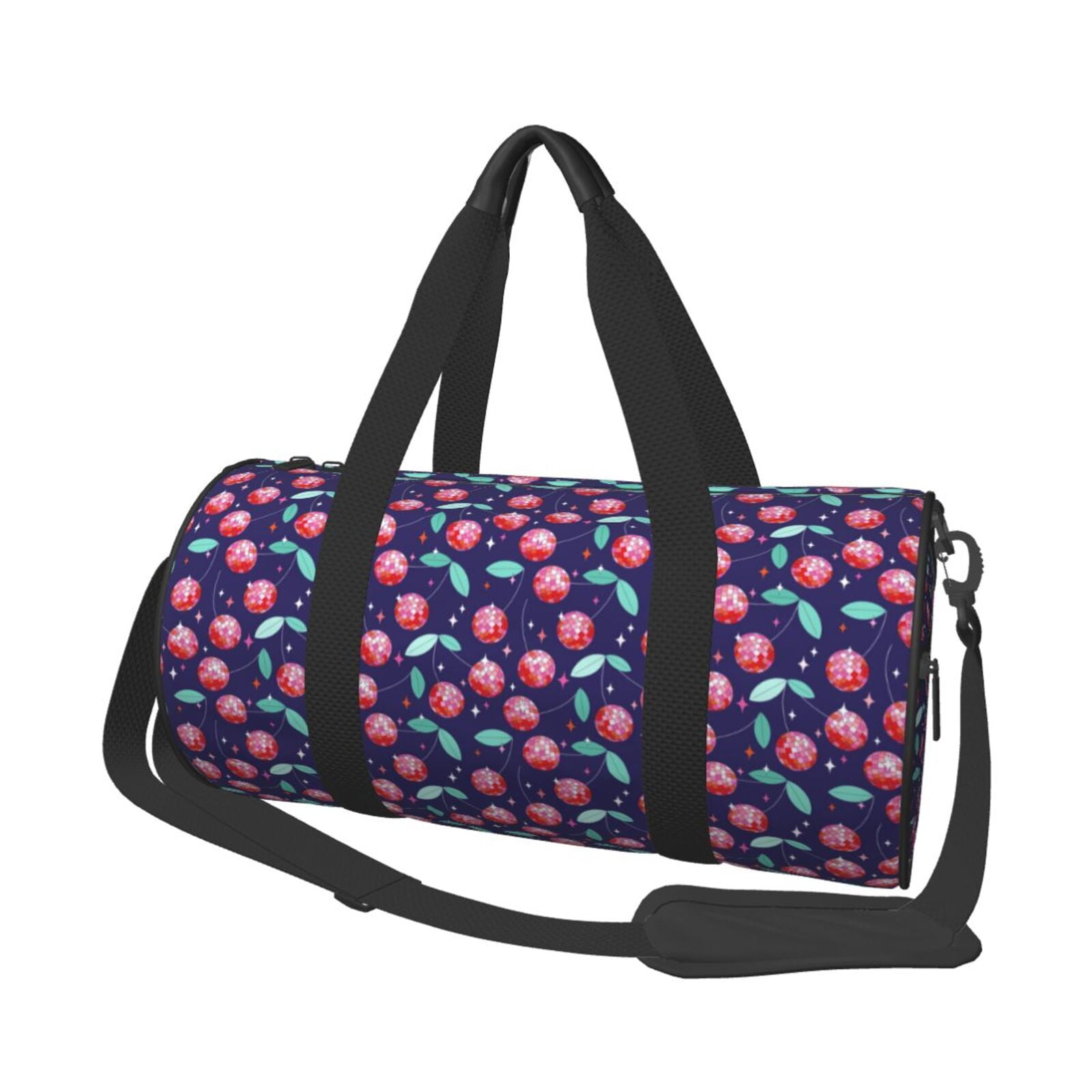 Haiem Cool Mirror Cherries Pattern Gym Bag for Women Men, Waterproof ...