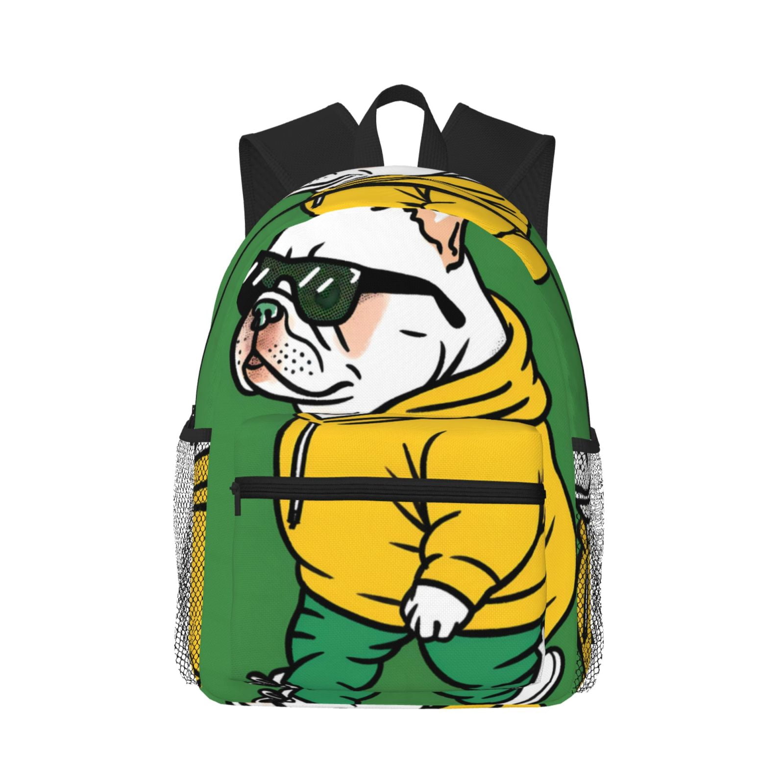 Haiem Cool Skateboarding Bulldog Lightweight Backpack for School ...