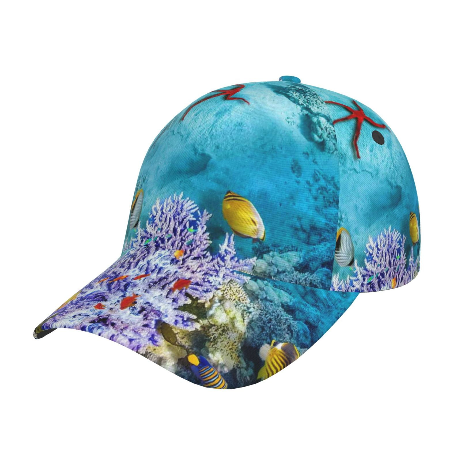 Haiem Corals and Tropical Fish Baseball Cap Dad Hat Cotton Soft ...