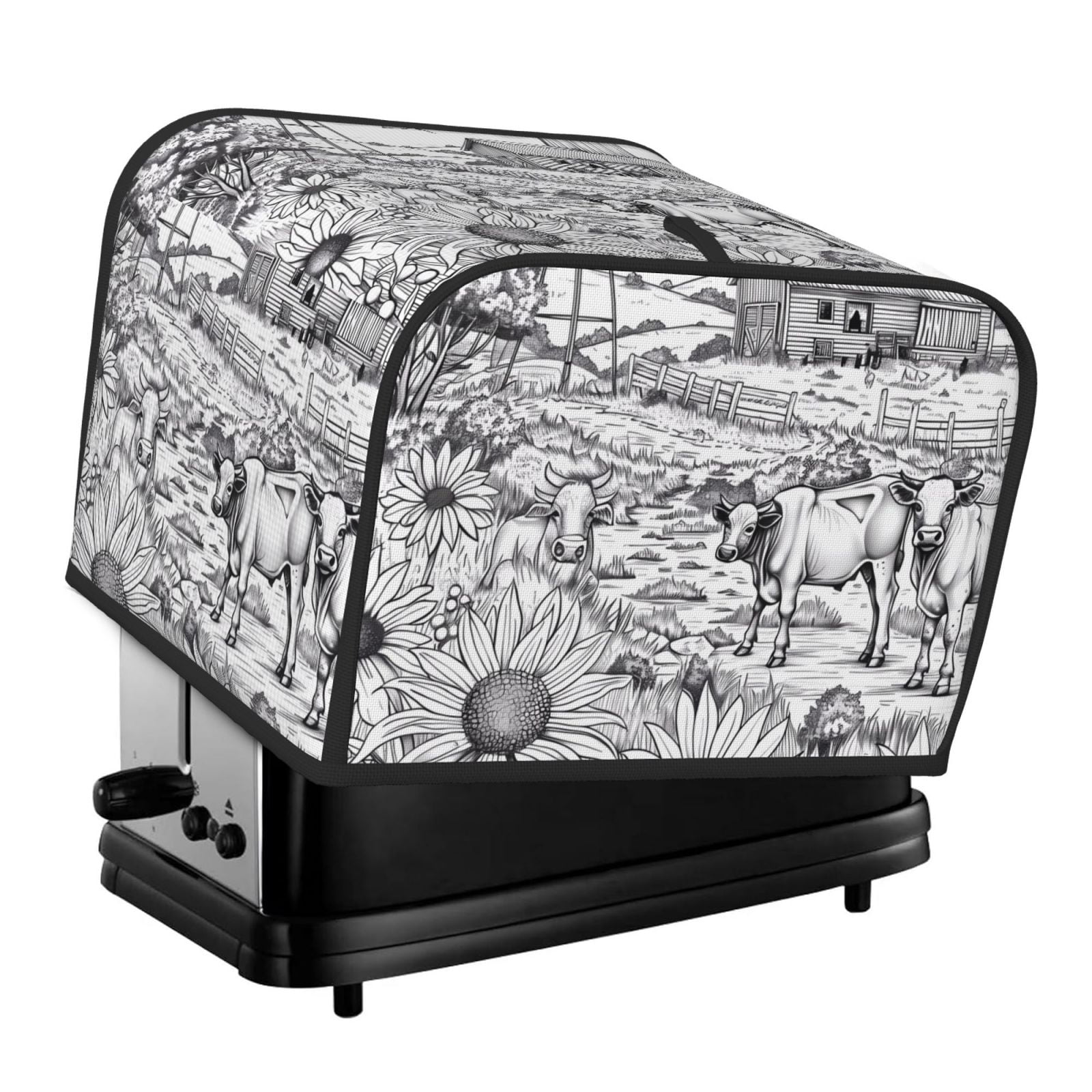 Haiem Country Farm Scene Print Toaster Covers 4 Slice Wide Slot,Bread ...
