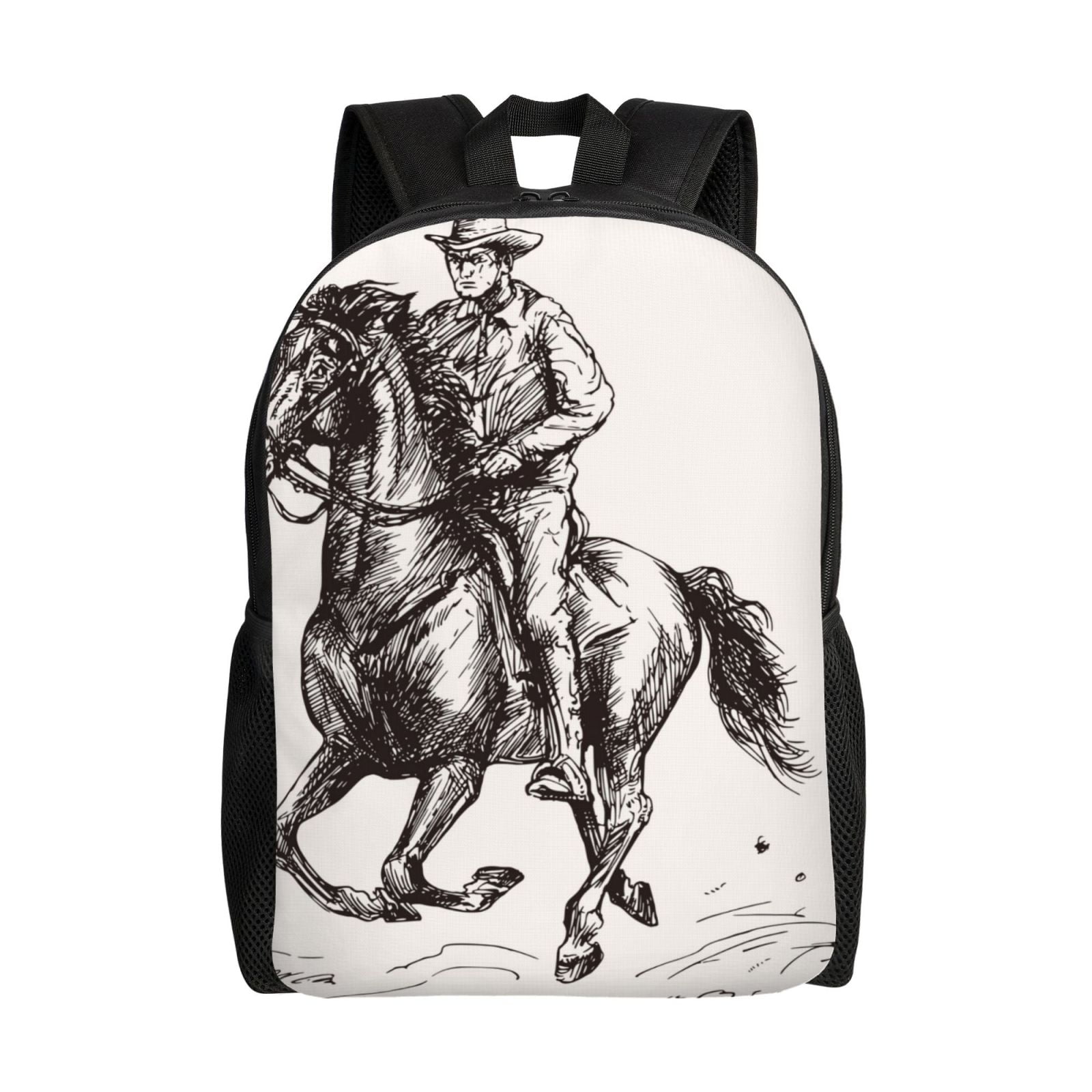 Haiem Cowboy Ride A Horse Backpack - Stylish and Durable 15-inch Laptop ...