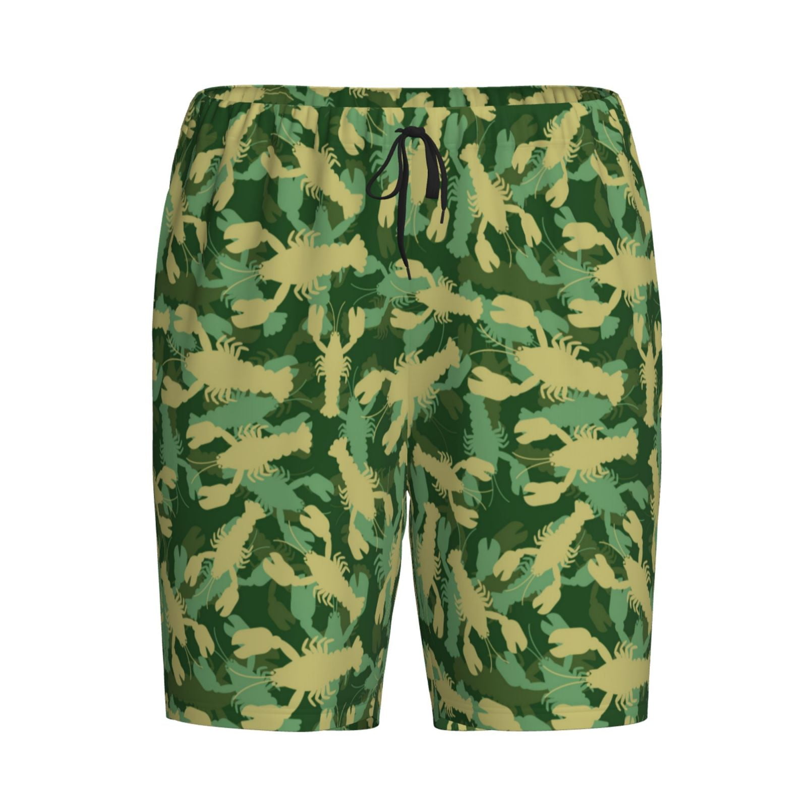 Haiem Crayfish Army Men's Pajama Short with Soft Woven Cotton Elastic ...