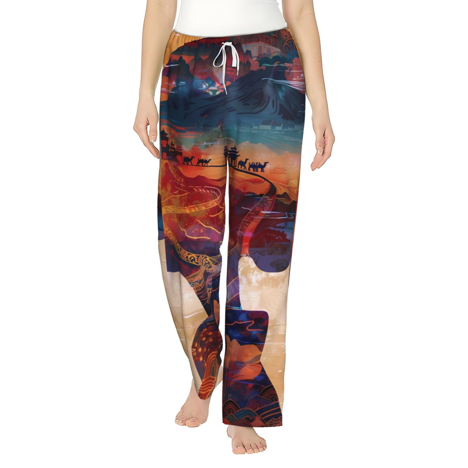Haiem Cultural Silhouette Journey Women's Pajama Pants Ultra ...