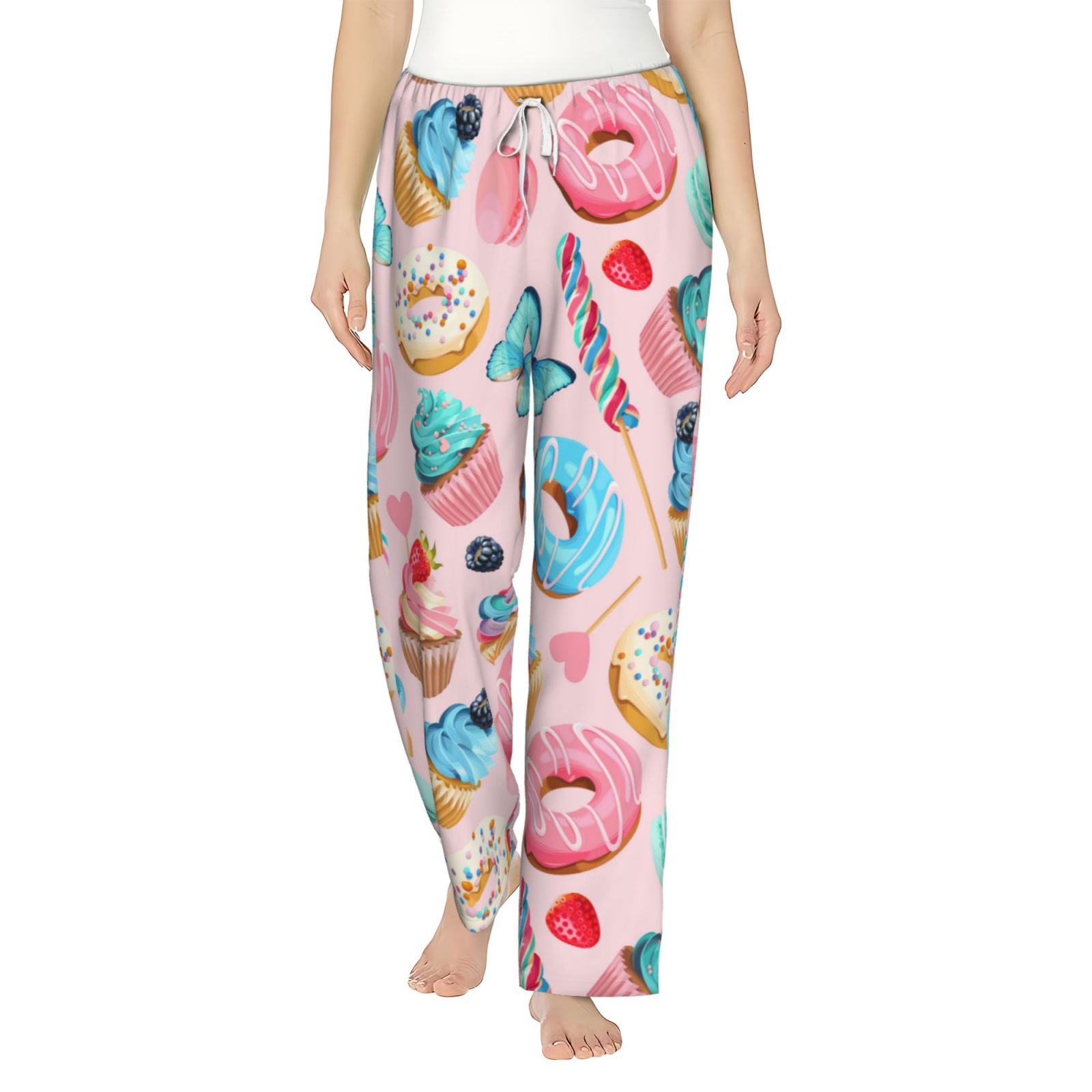 Haiem Cupcakes and Donuts Women's Pajama Pants Ultra Lightweight Pjs ...