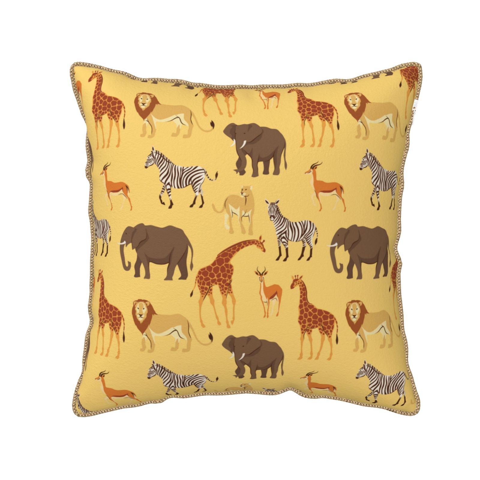Haiem Cute Animals Print Velvet Soft Solid Decorative Square Throw ...