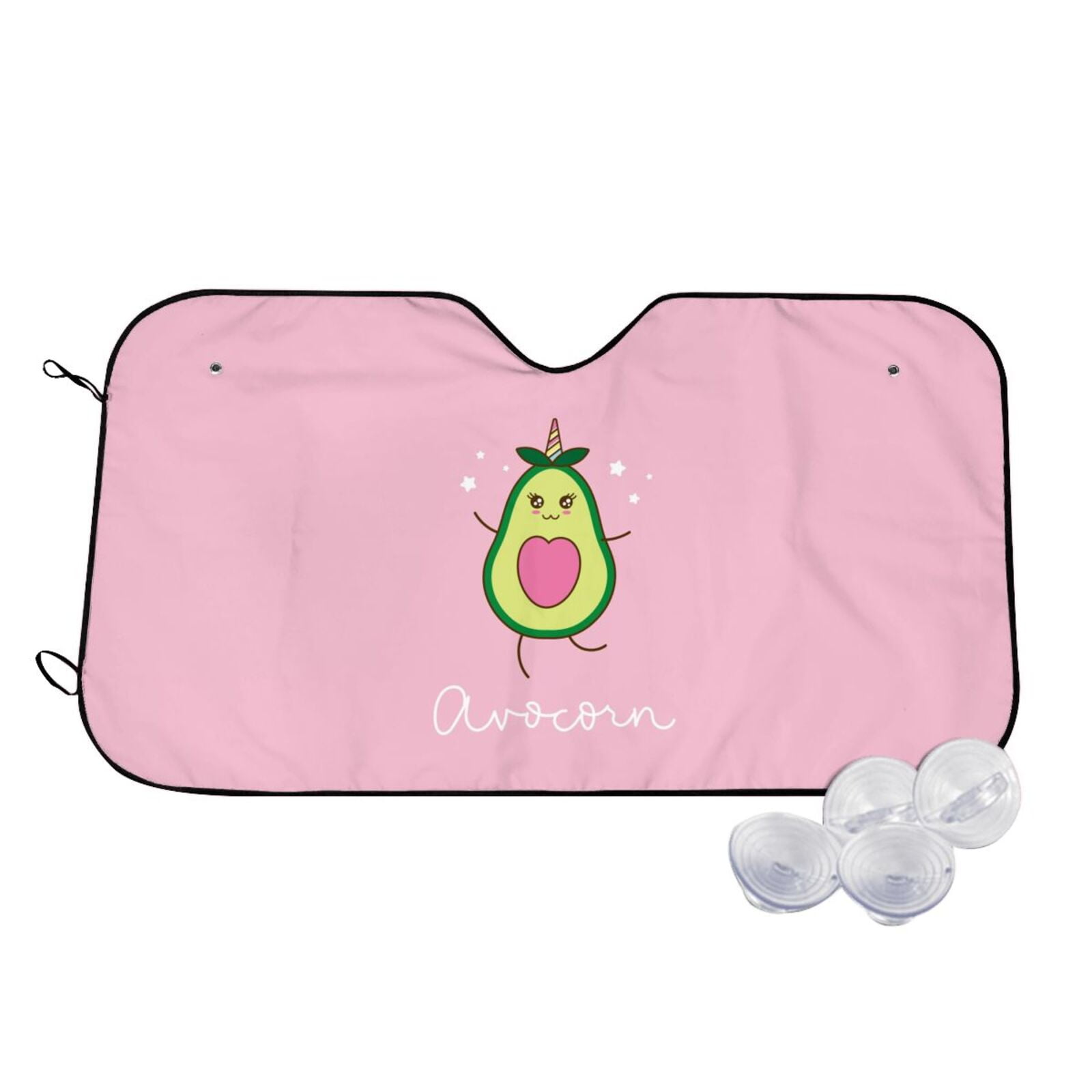 Haiem Cute Avocado Car Windshield Sun Shade - Blocks UV Rays Sun Visor ...