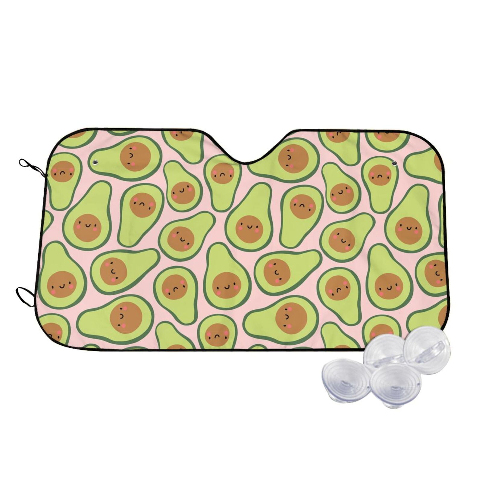 Haiem Cute Avocado Car Windshield Sun Shade - Blocks UV Rays Sun Visor ...
