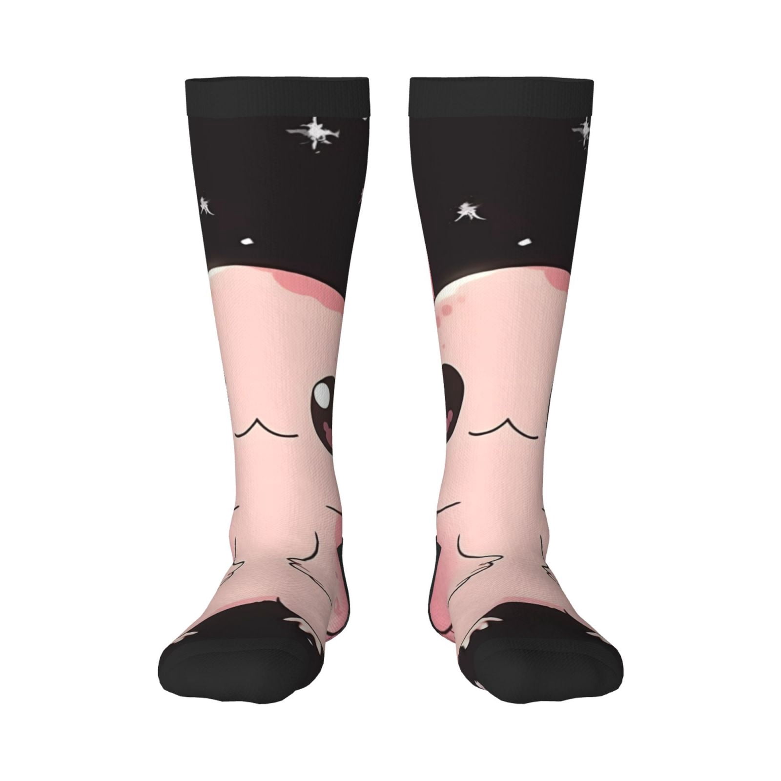 Haiem Cute Axolotl Sakura Blossoms B Socks, Funny Novelty Crazy Design ...