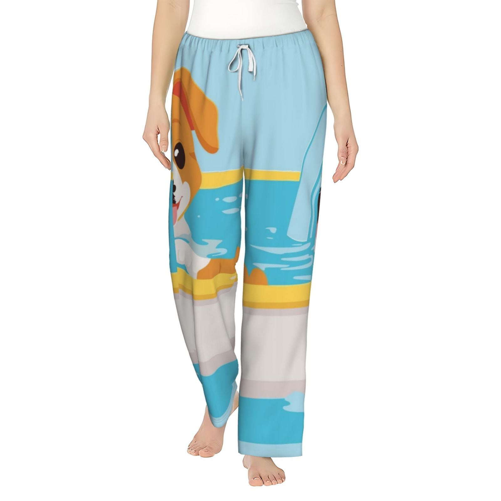 Haiem Cute Dog In Bath Women's Pajama Pants Ultra Lightweight Pjs ...