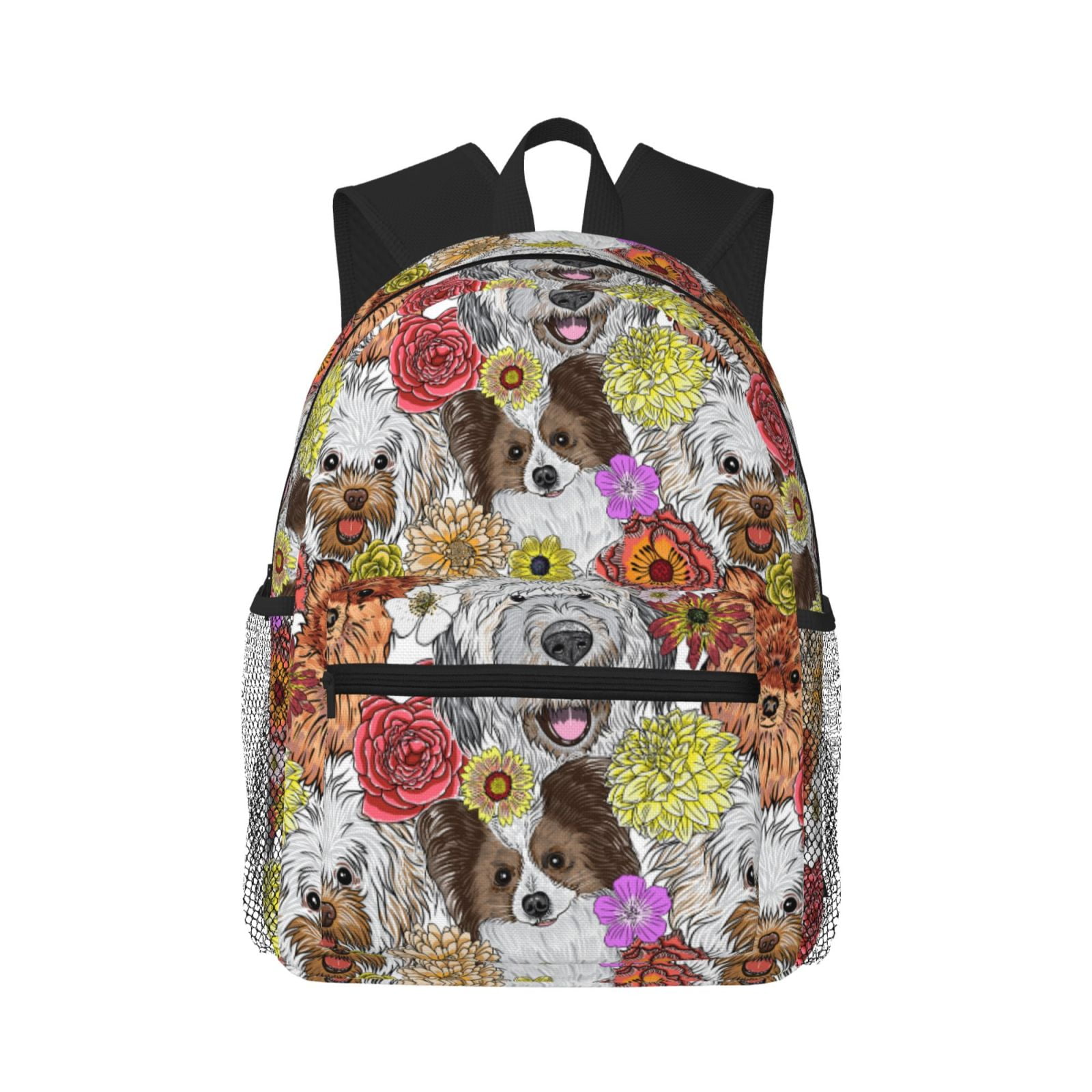Haiem Cute Dogs Puppy Lightweight Backpack for School, Classic Basic ...