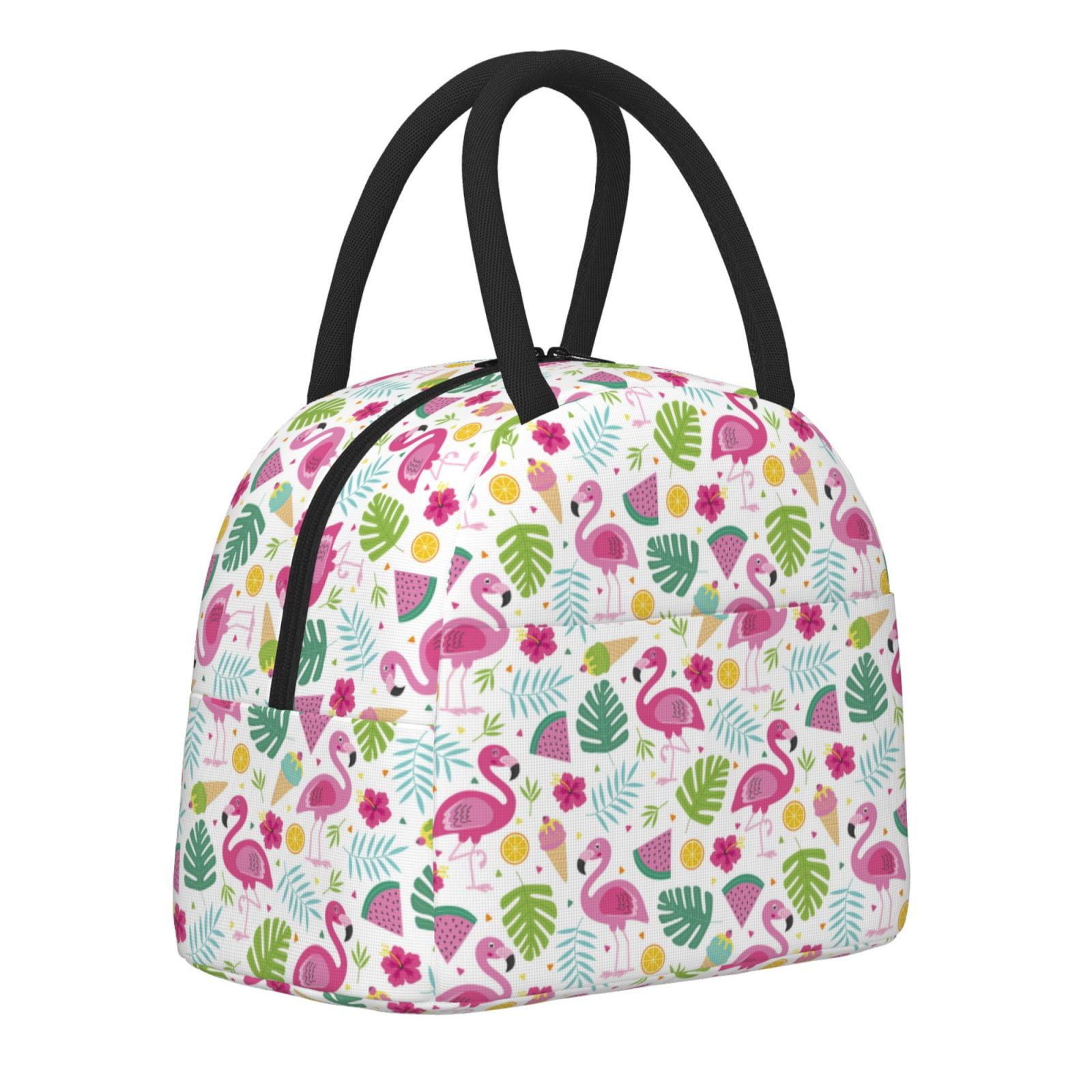 Haiem Cute Flamingo Printed Lunch Bag Women, Lunch Box Lunch Bag for Women, Small Leakproof Cute ...