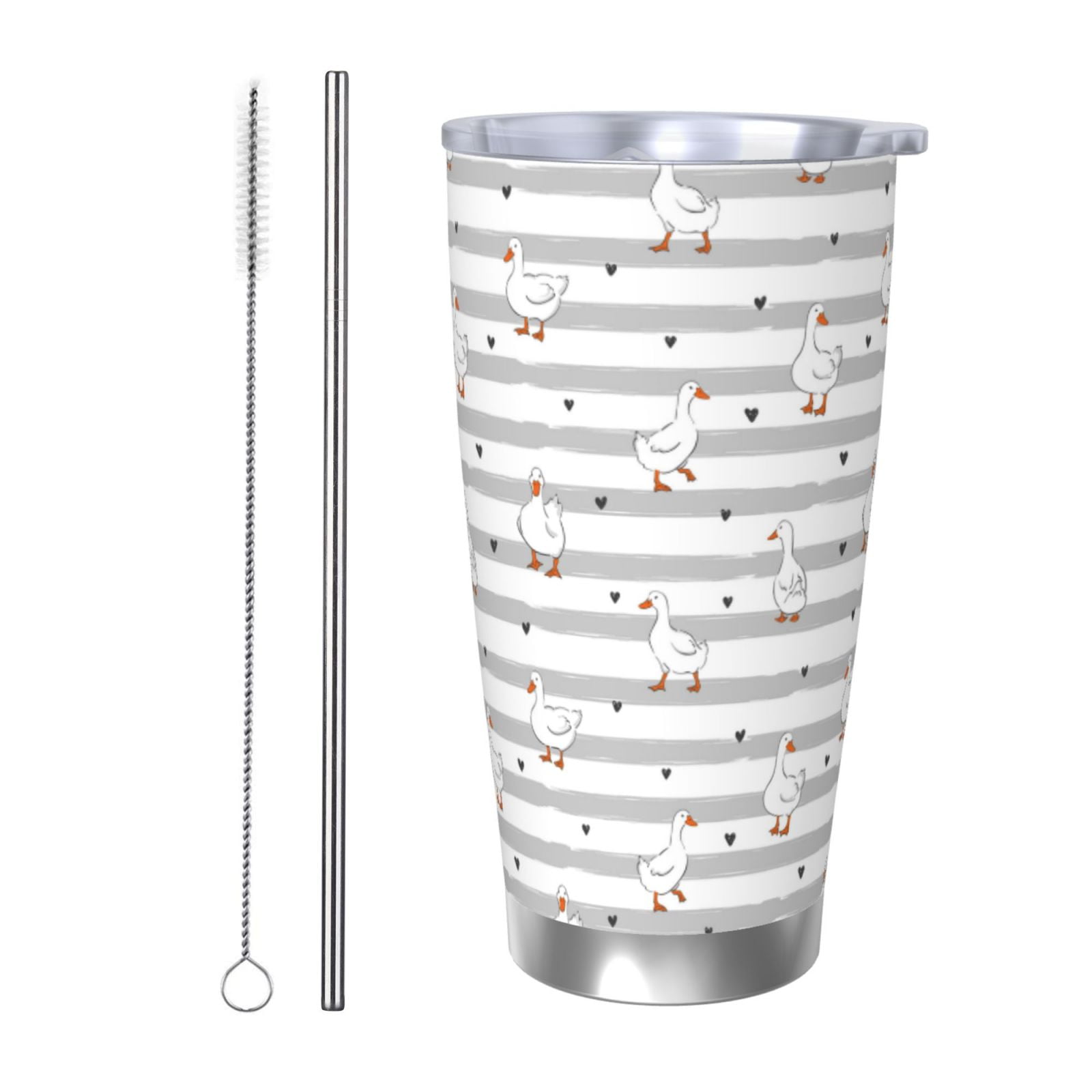 Haiem Cute Goose Printed 20oz Straight Skinny Car Cups With Insulated ...