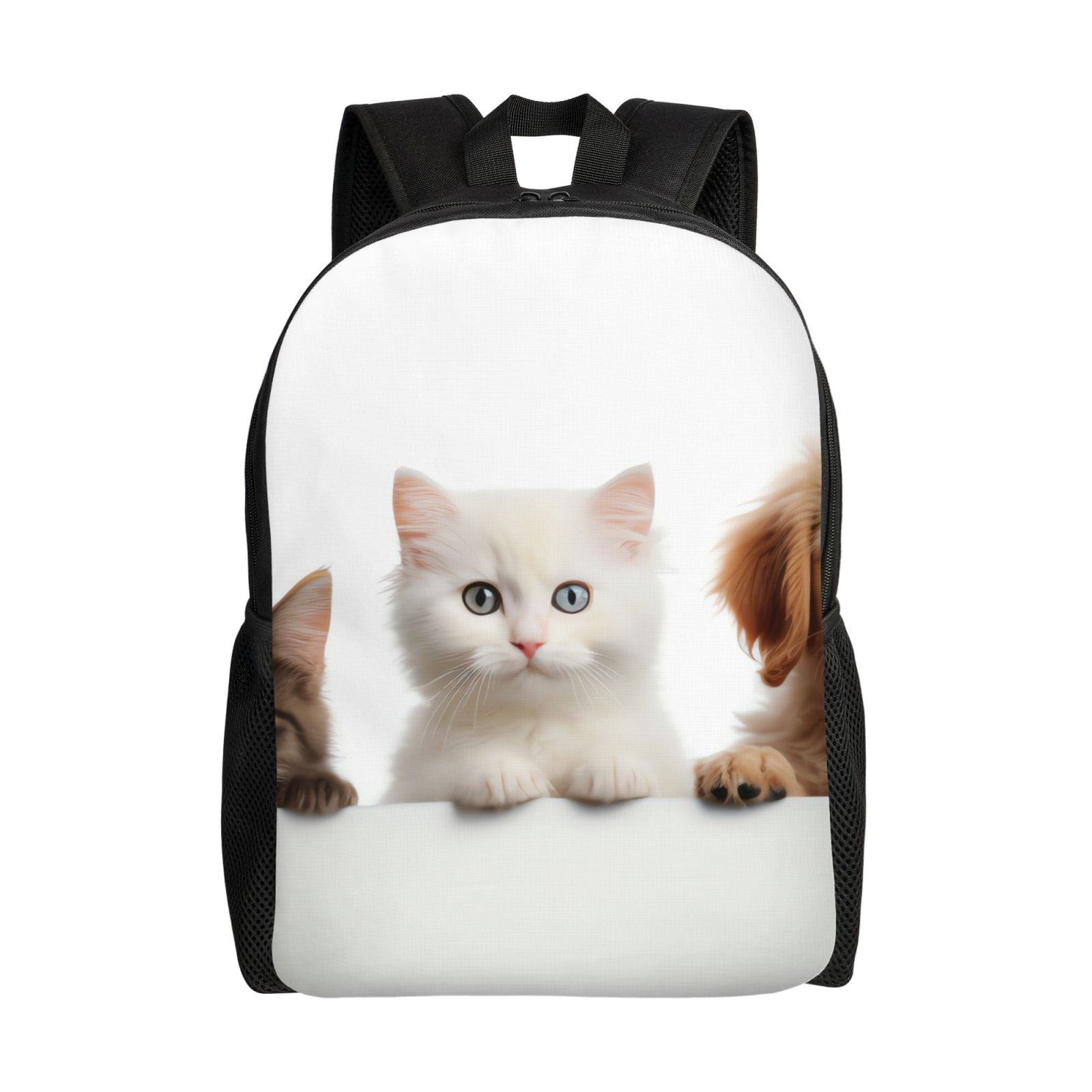 Haiem Cute Kittens And Puppy Backpack - Stylish and Durable 15-inch ...