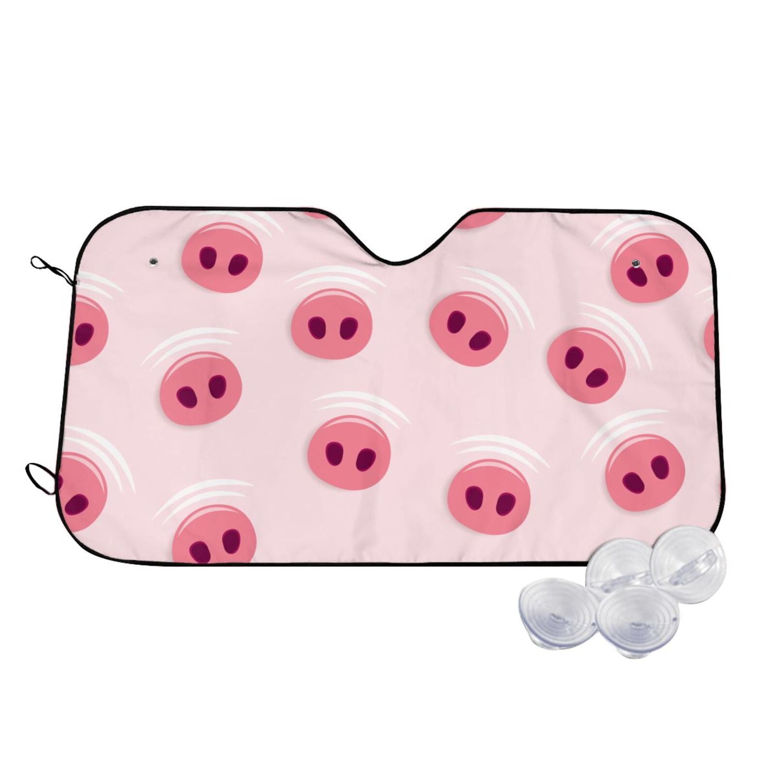 Haiem Cute Pig Nose Car Windshield Sun Shade - Blocks UV Rays Sun Visor ...