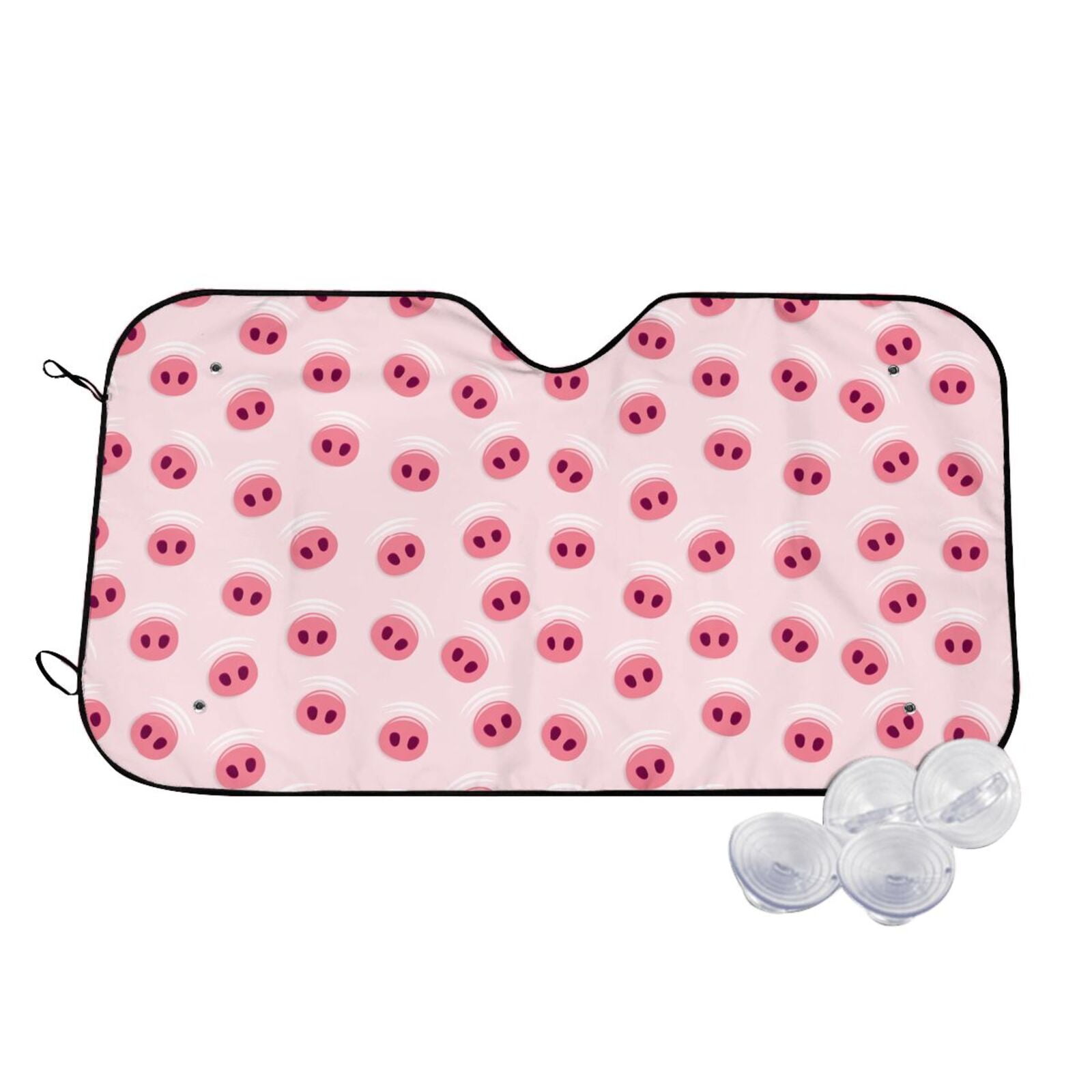 Haiem Cute Pig Nose Car Windshield Sun Shade - Blocks UV Rays Sun Visor ...
